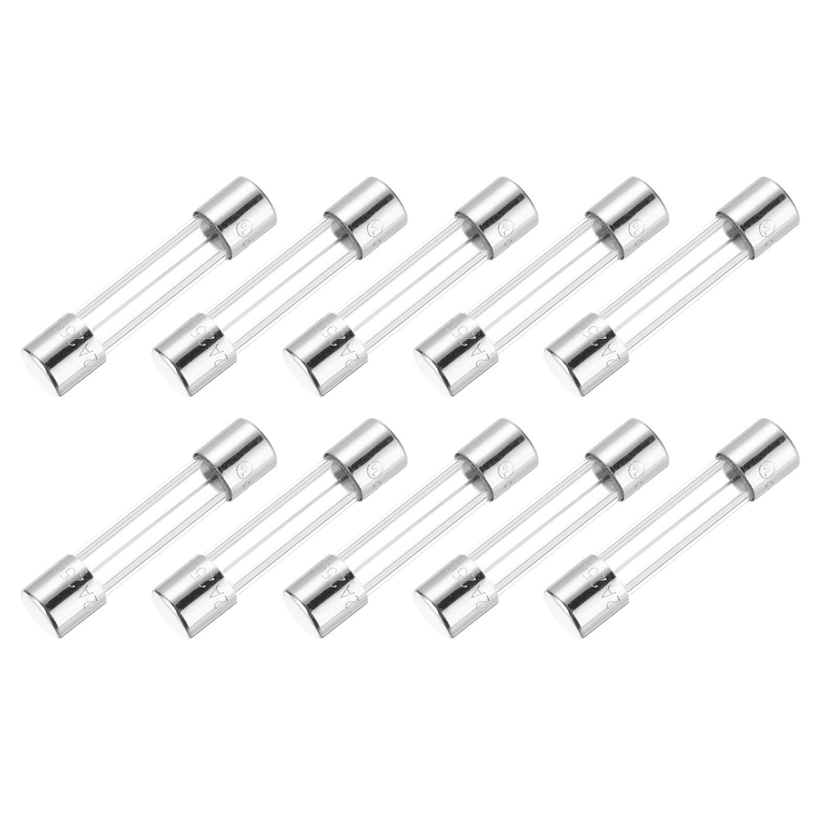 12A 250V Glass Fuse 6x30mm Slow Blow Fuse Time Delay Fuse(Pack of 10 ...