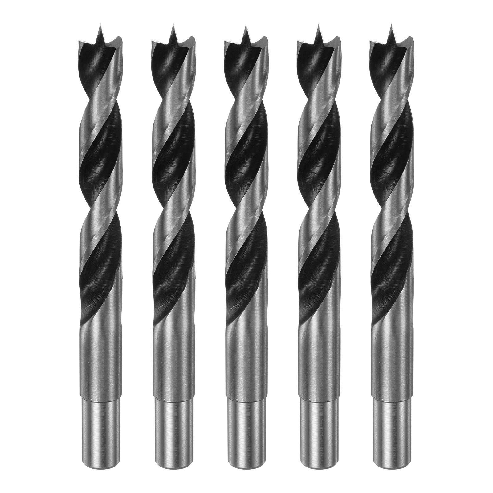 5pcs Brad Point Drill Bits 14mm(35/64") Dia Straight Round Shank Drill ...