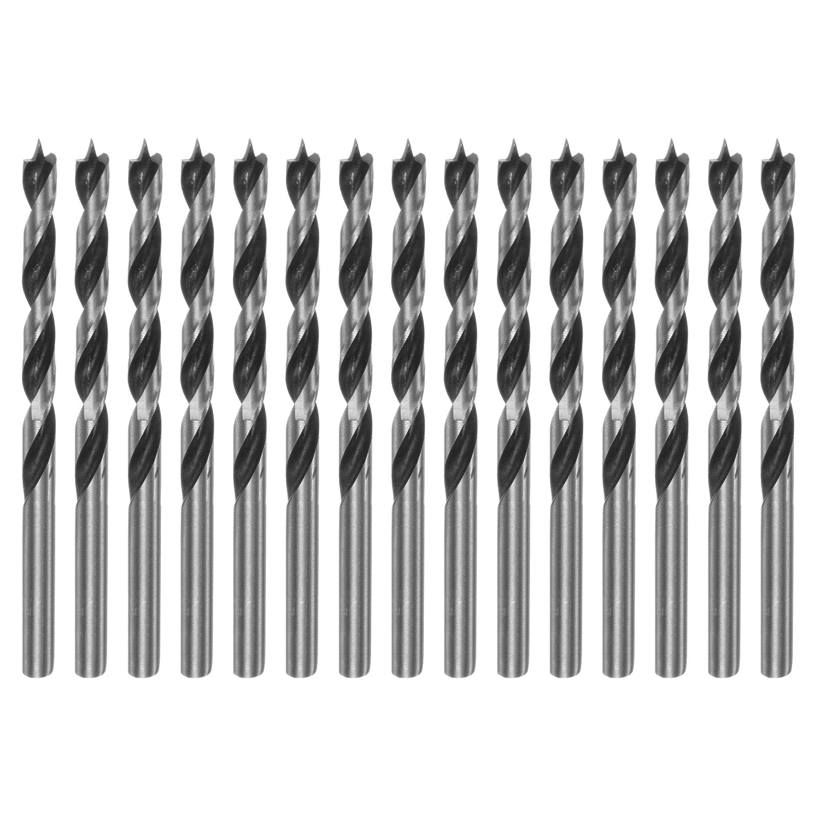 15pcs Brad Point Drill Bits 5mm(13/64") Dia Straight Round Shank Drill ...