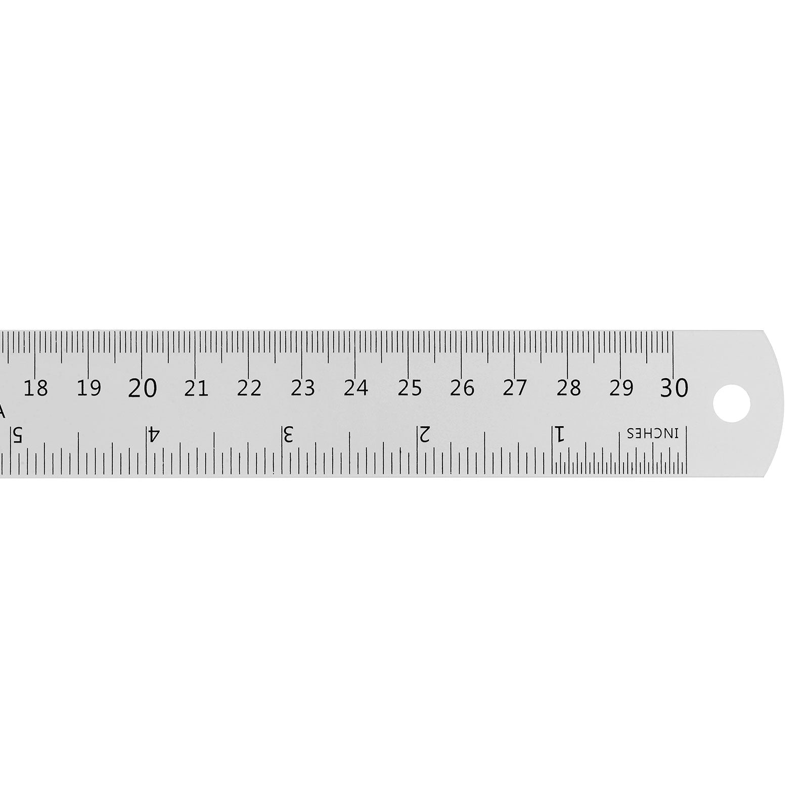 12pcs Steel Ruler 30cm 12 Inch Aluminum with Conversion Table | Harfington