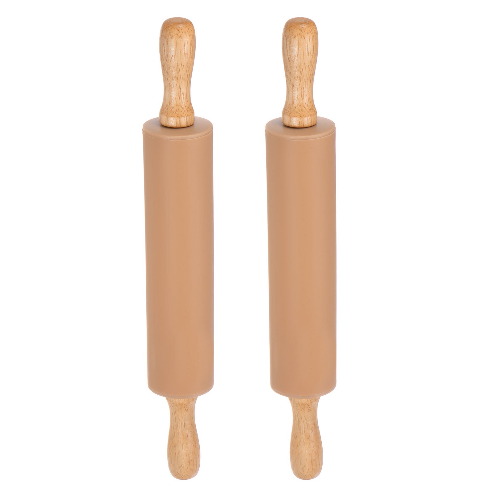 2pcs Silicone Rolling Pins for Baking 12.2 Inch Non-Stick Silicone ...