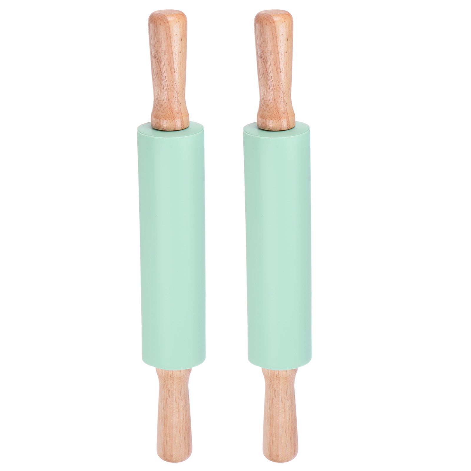 2pcs Silicone Rolling Pins for Baking 14.96 Inch Non-Stick Silicone ...