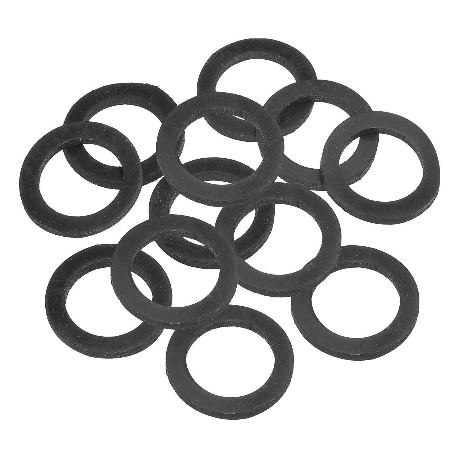 12pcs M20 Rubber Flat Washer 20mm ID 30mm OD 3mm Thick Sealing Spacer ...