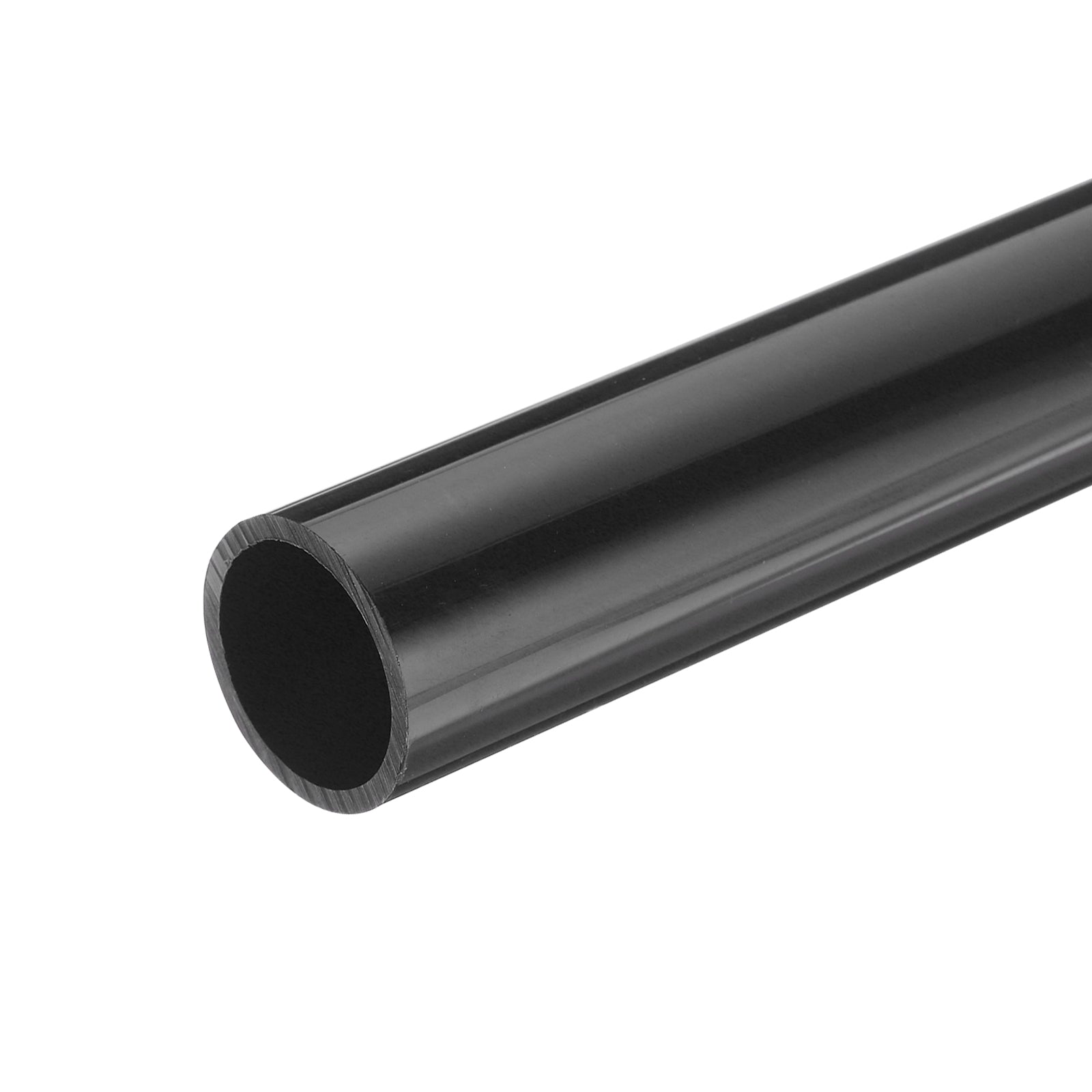 PVC Rigid Round Pipe 27.2mm ID 32mm OD 0.35m Black High Impact | Harfington