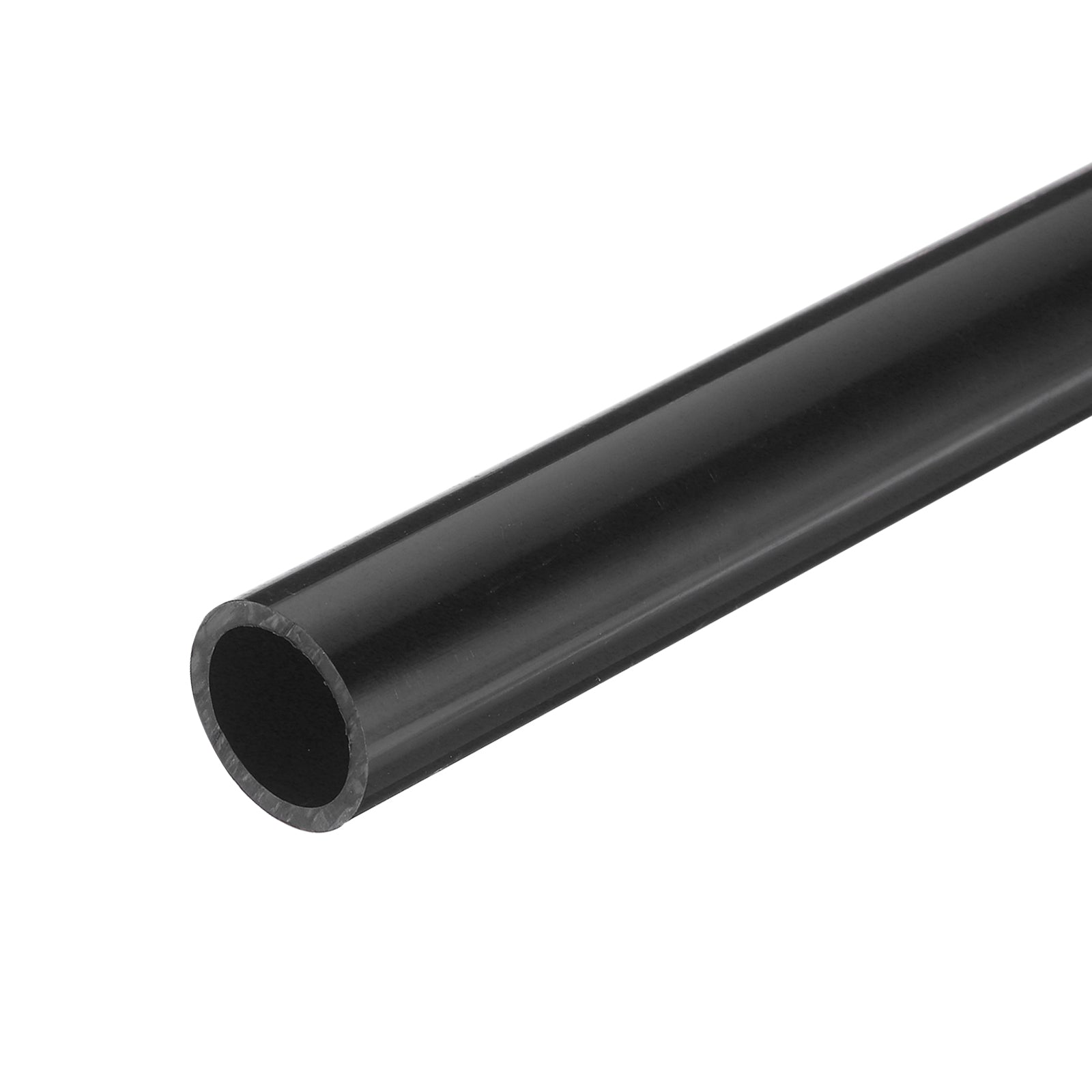 PVC Rigid Round Pipe 16mm ID 20mm OD 0.33m Black High Impact | Harfington