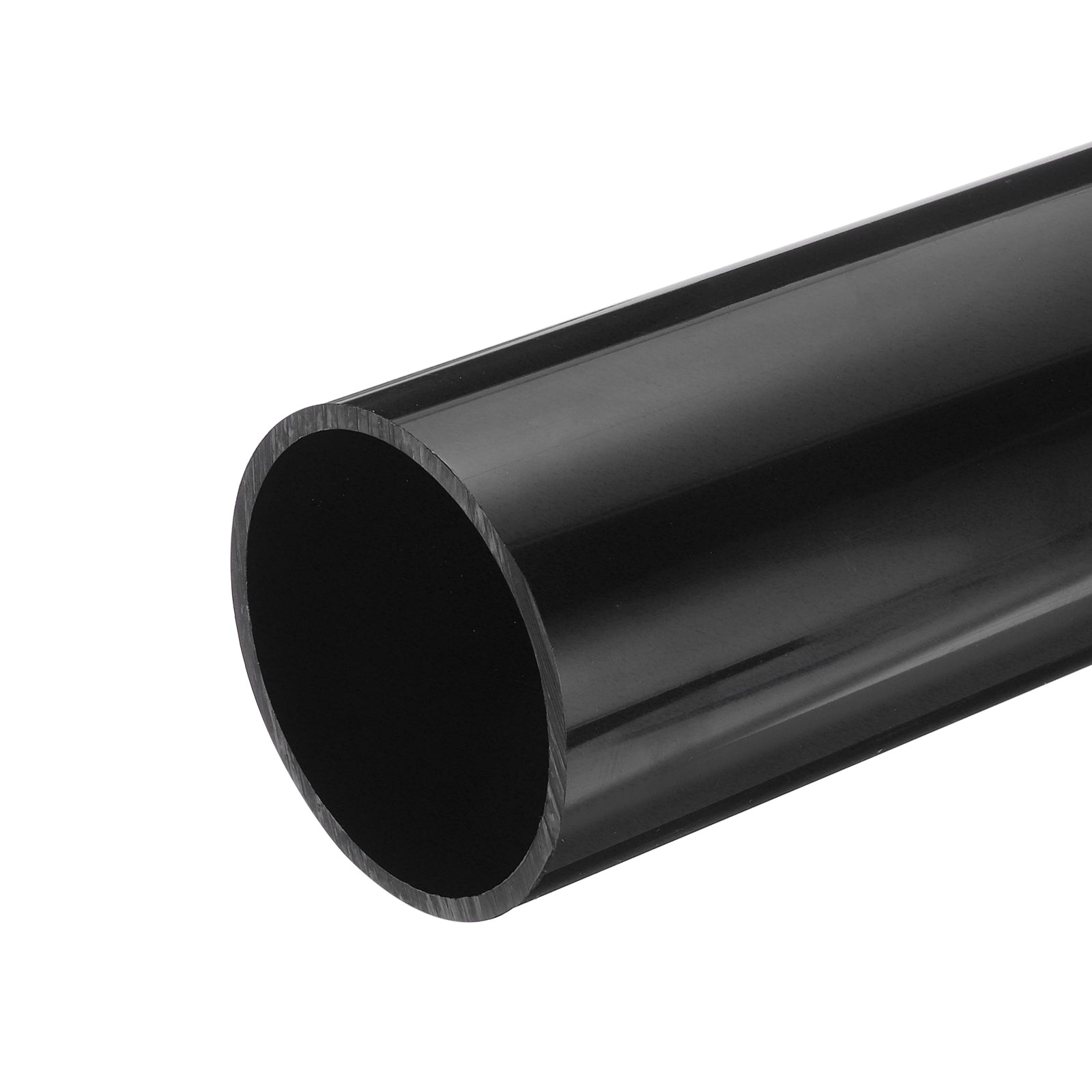 PVC Rigid Round Pipe 67.8mm ID 75mm OD 330mm Black High Impact | Harfington