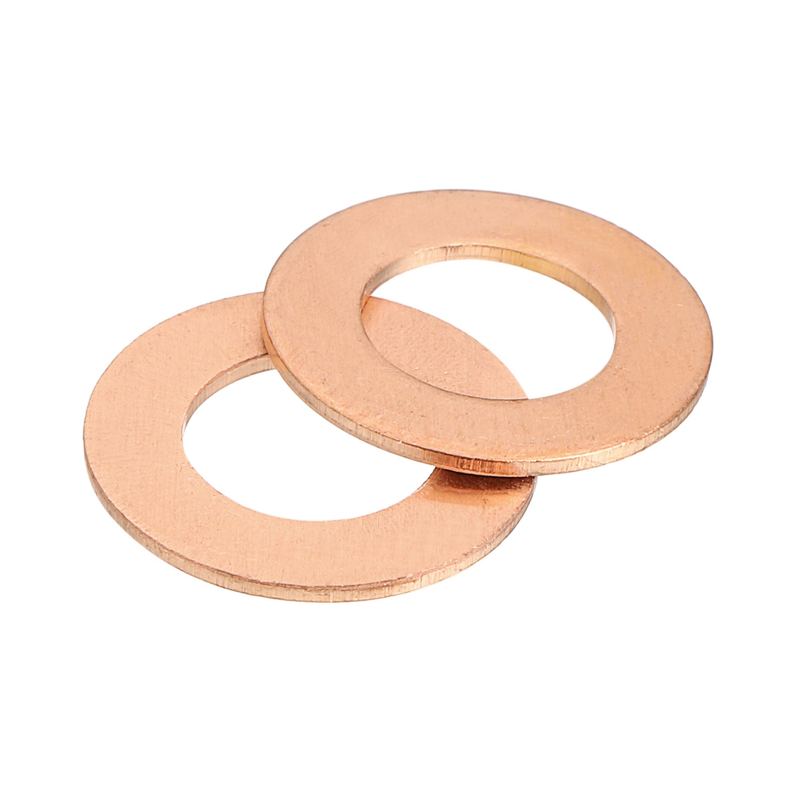 Uxcell M10 Flat Washer, 50 Pcs Copper Ring Washers 18mm OD Metal ...