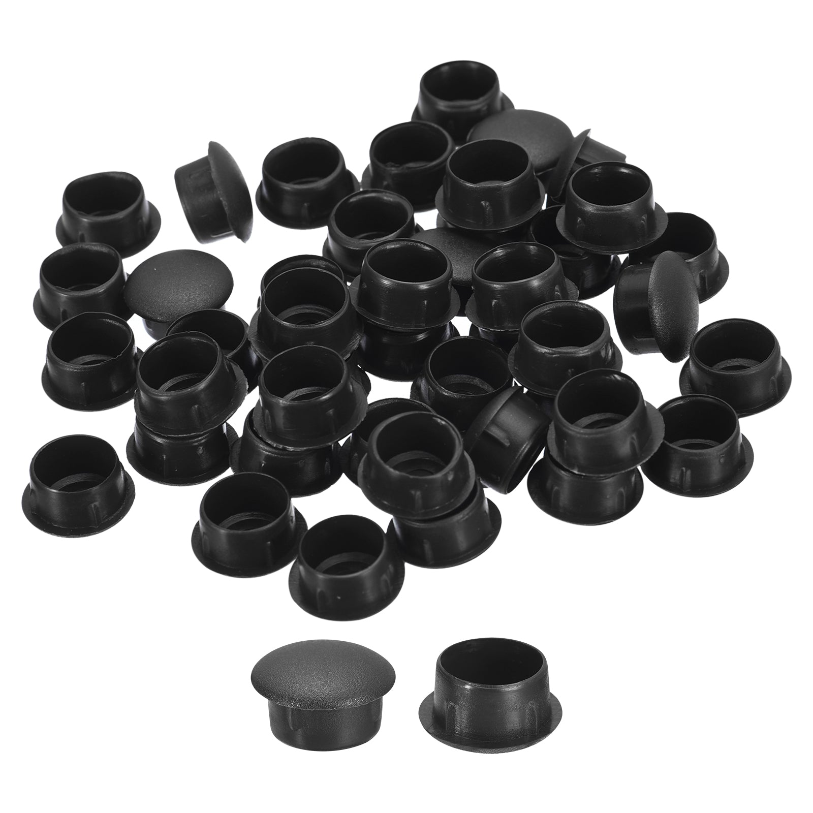 Uxcell 200Pcs Screw Hole Plugs, 14mm(9/16") Dia Plastic Button Plugs ...