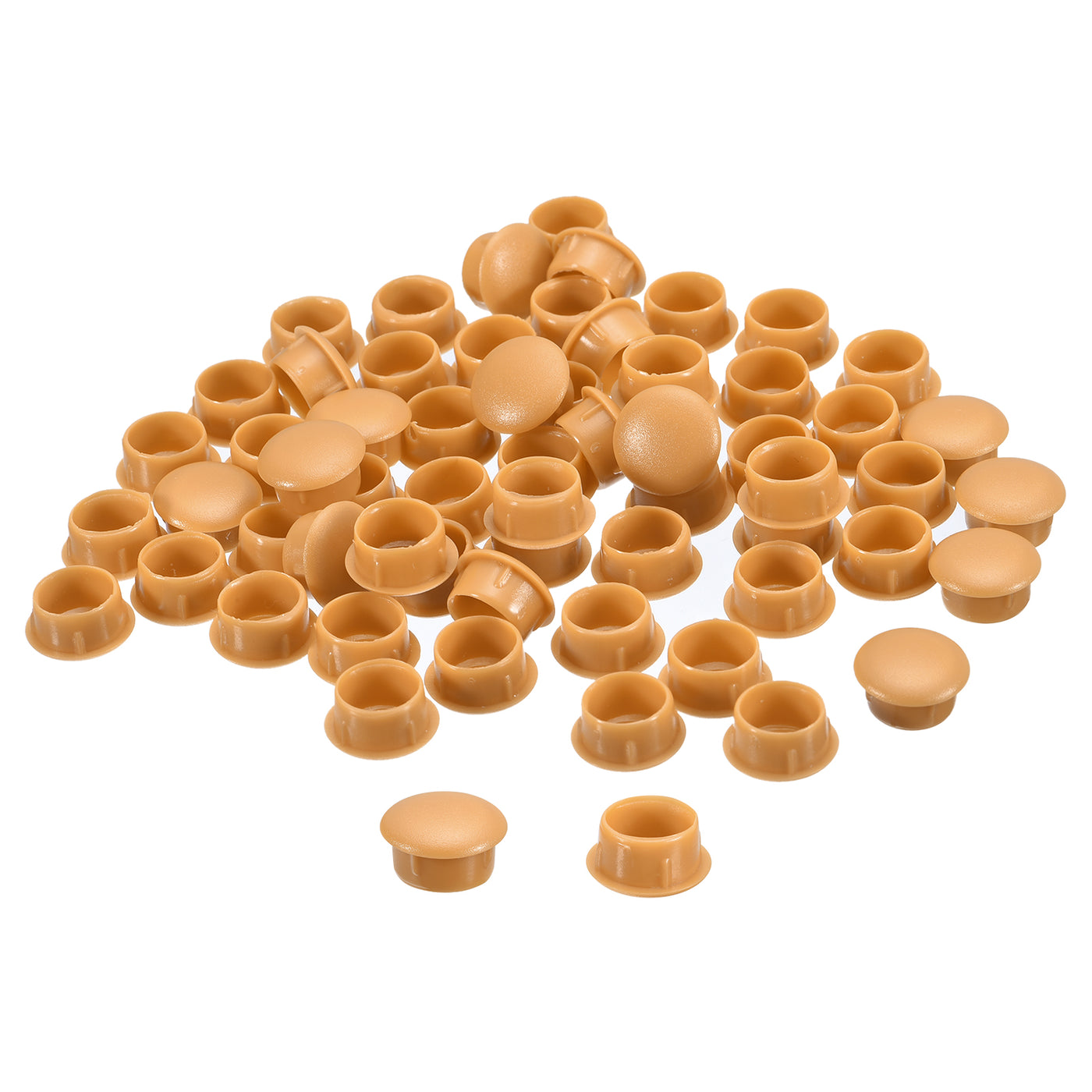 Uxcell 150Pcs Screw Hole Plugs, 14mm(9/16") Dia Plastic Button Plugs, Orange | Harfington