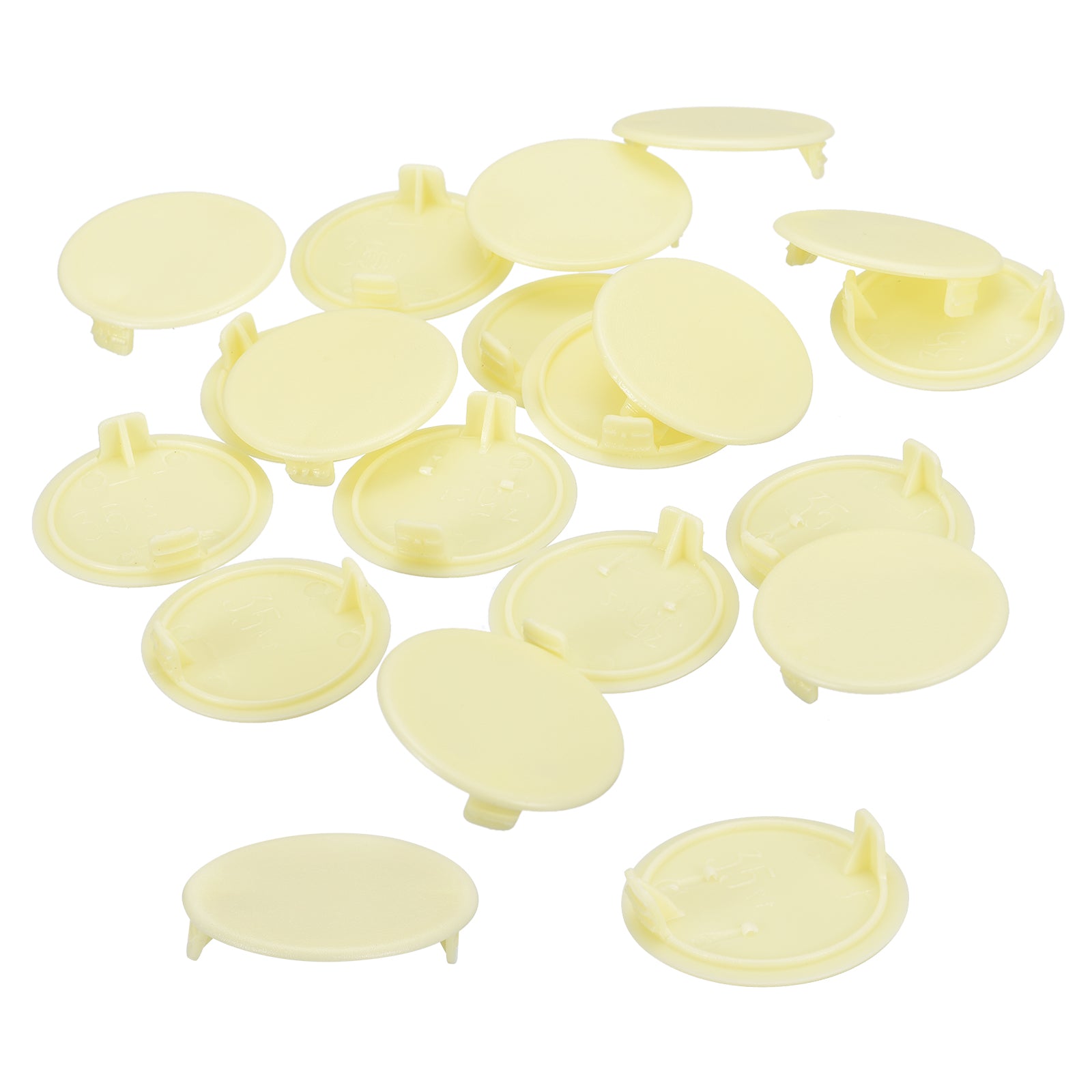 Uxcell 100Pcs 35mm(1 3/8") Dia Plastic Concealed Hinge Hole Cover Hole ...