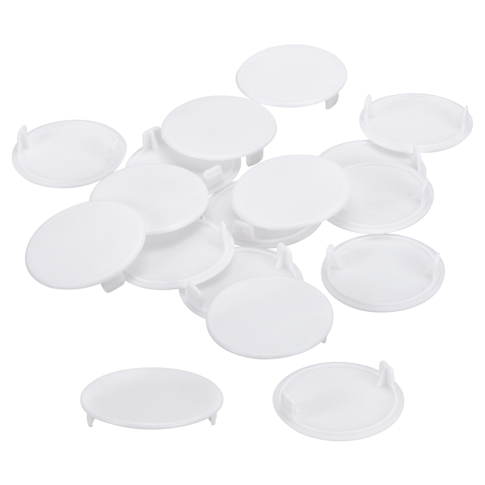 Uxcell 25Pcs 38mm(1 1/2") Dia Plastic Concealed Hinge Hole Cover Hole ...