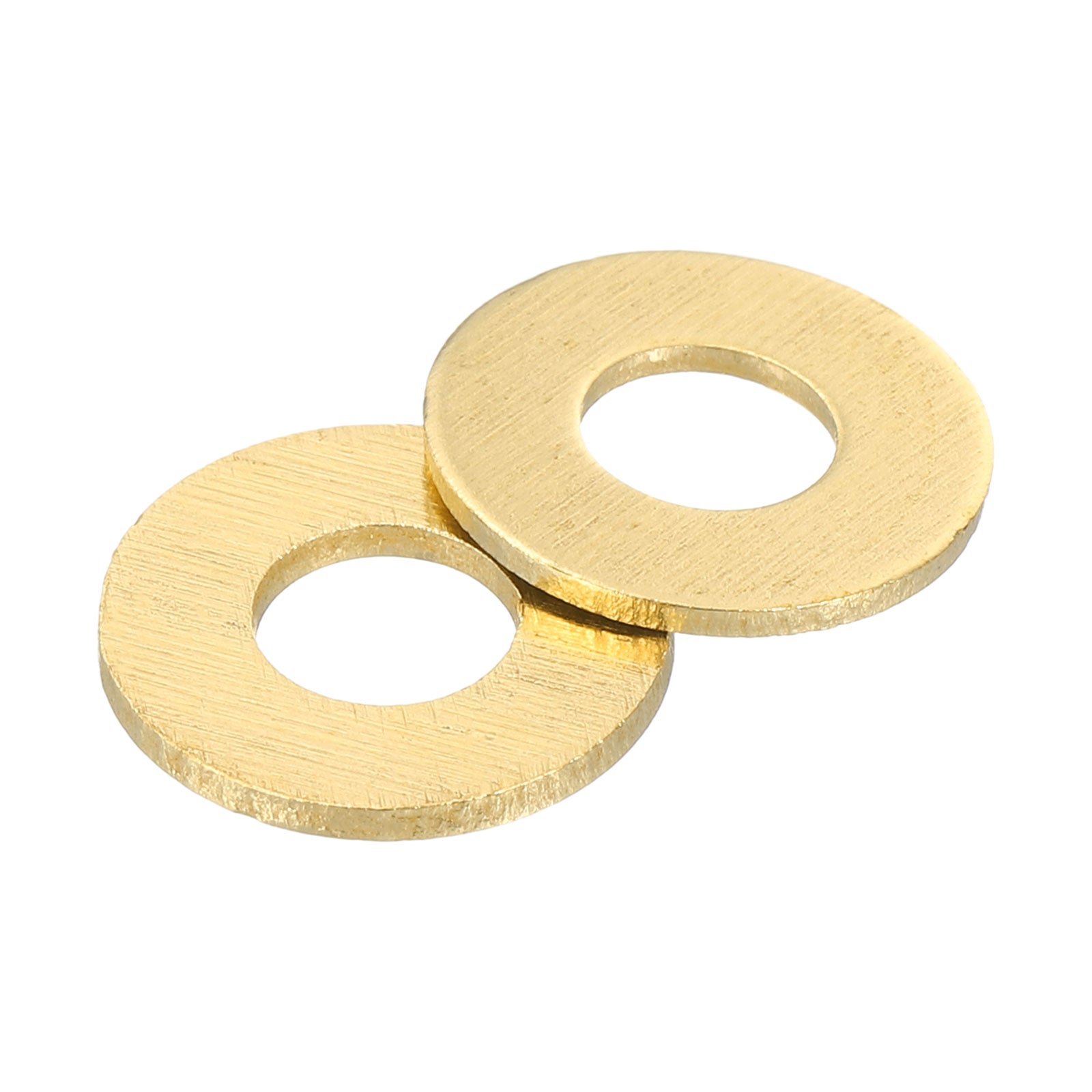 Uxcell M6 Flat Washer, 100 Pcs Brass Ring Washers 14mm OD 1mm T Sealing ...