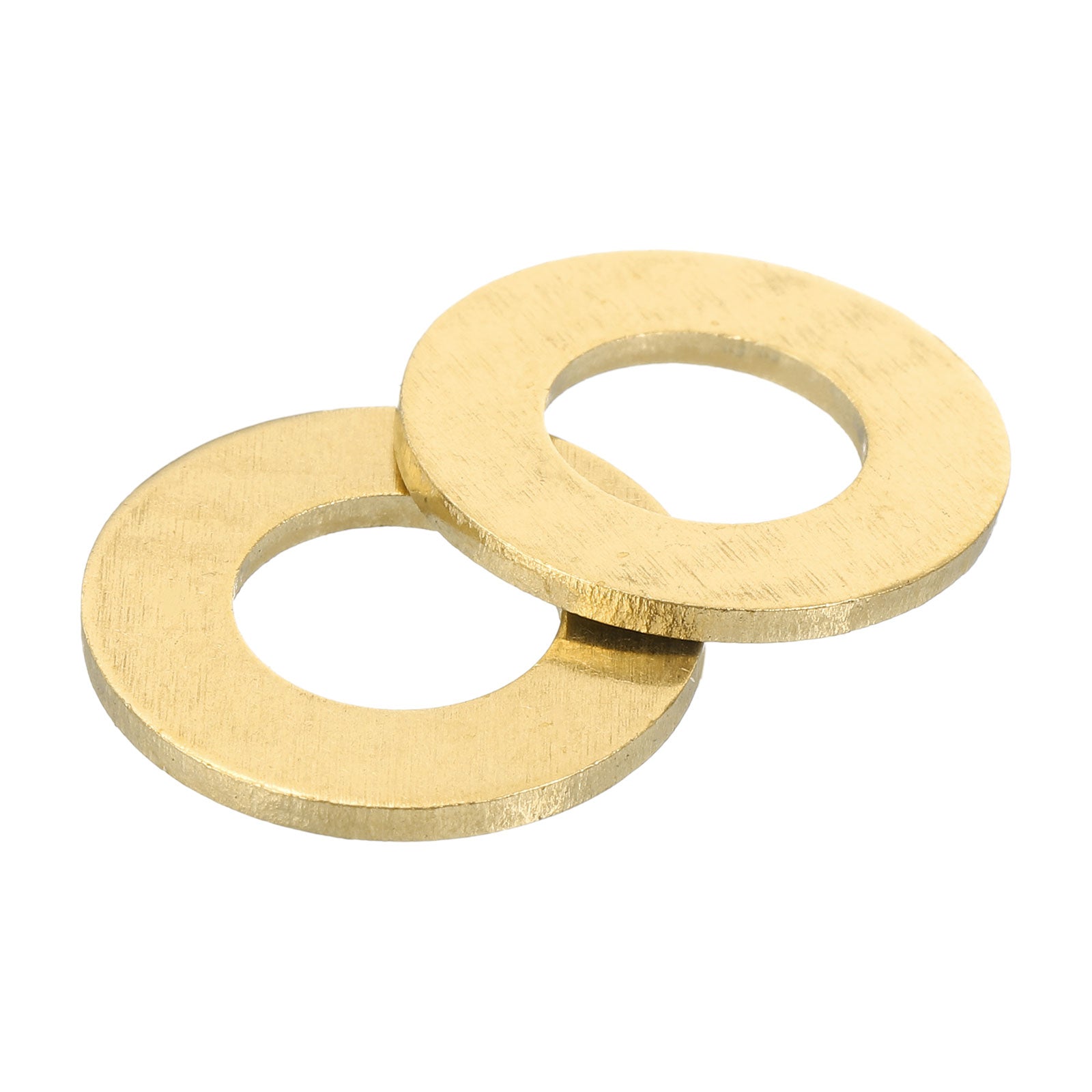 Uxcell M10 Flat Washer, 20 Pcs Brass Ring Washers 20mm OD 1.5mm T ...
