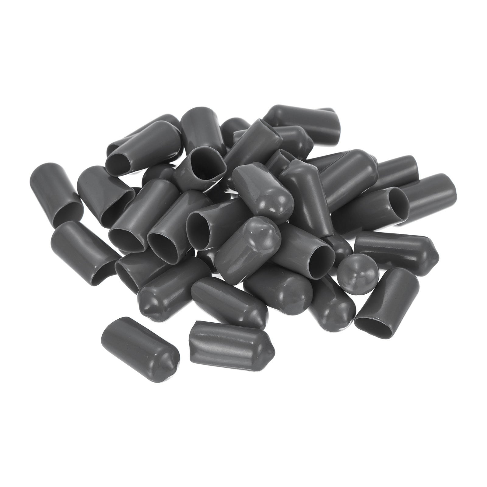Uxcell 50pcs Rubber End Caps 10mm(3/8") ID Vinyl Cap Cover Screw ...