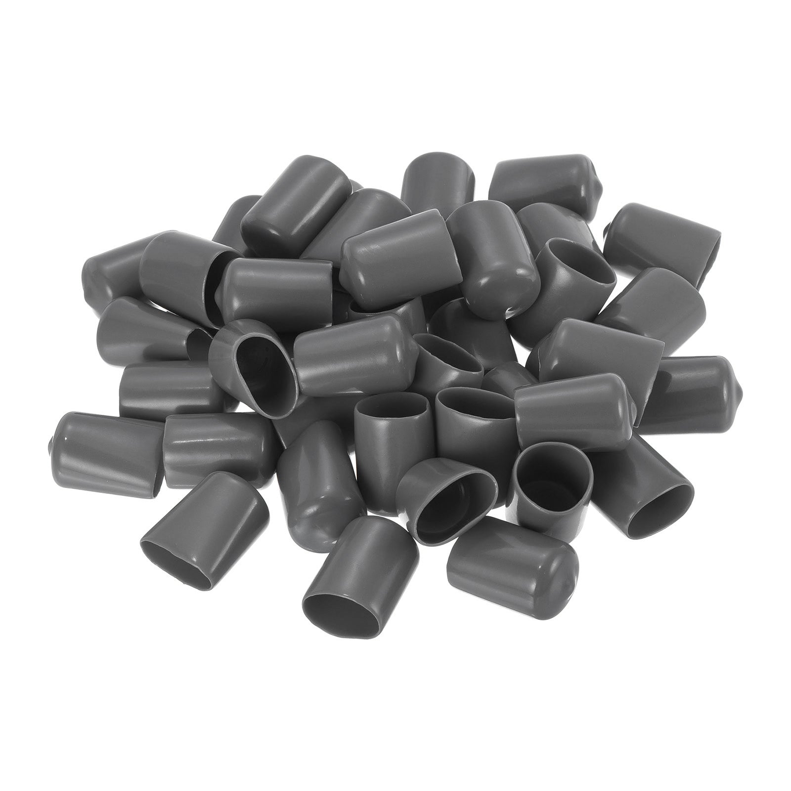 Uxcell 100pcs Rubber End Caps 18mm ID Vinyl Cap Cover Screw Protectors ...