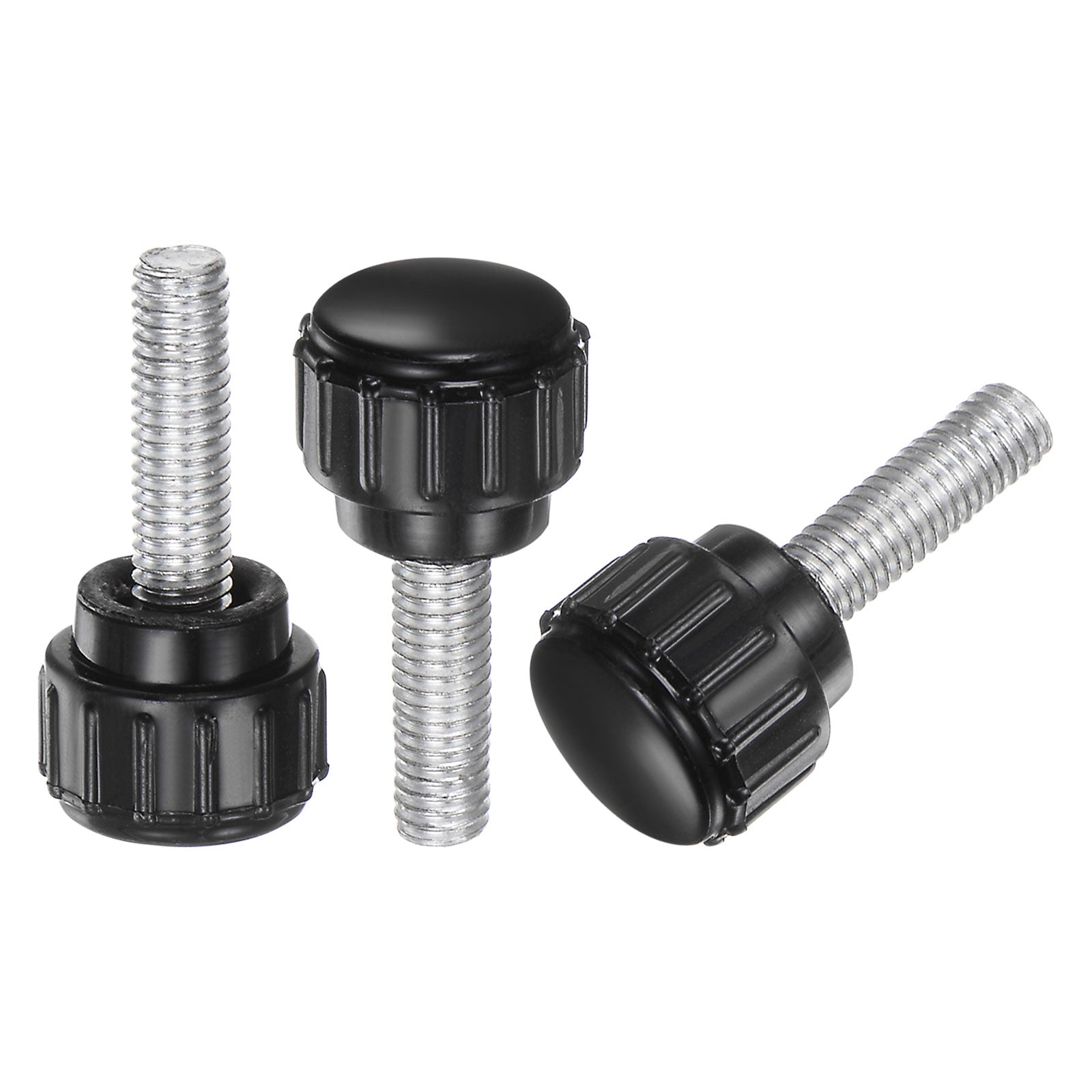 Uxcell 24pcs Knurled Knobs M5 x 16mm Male Thread Clamping Stud Knobs ...