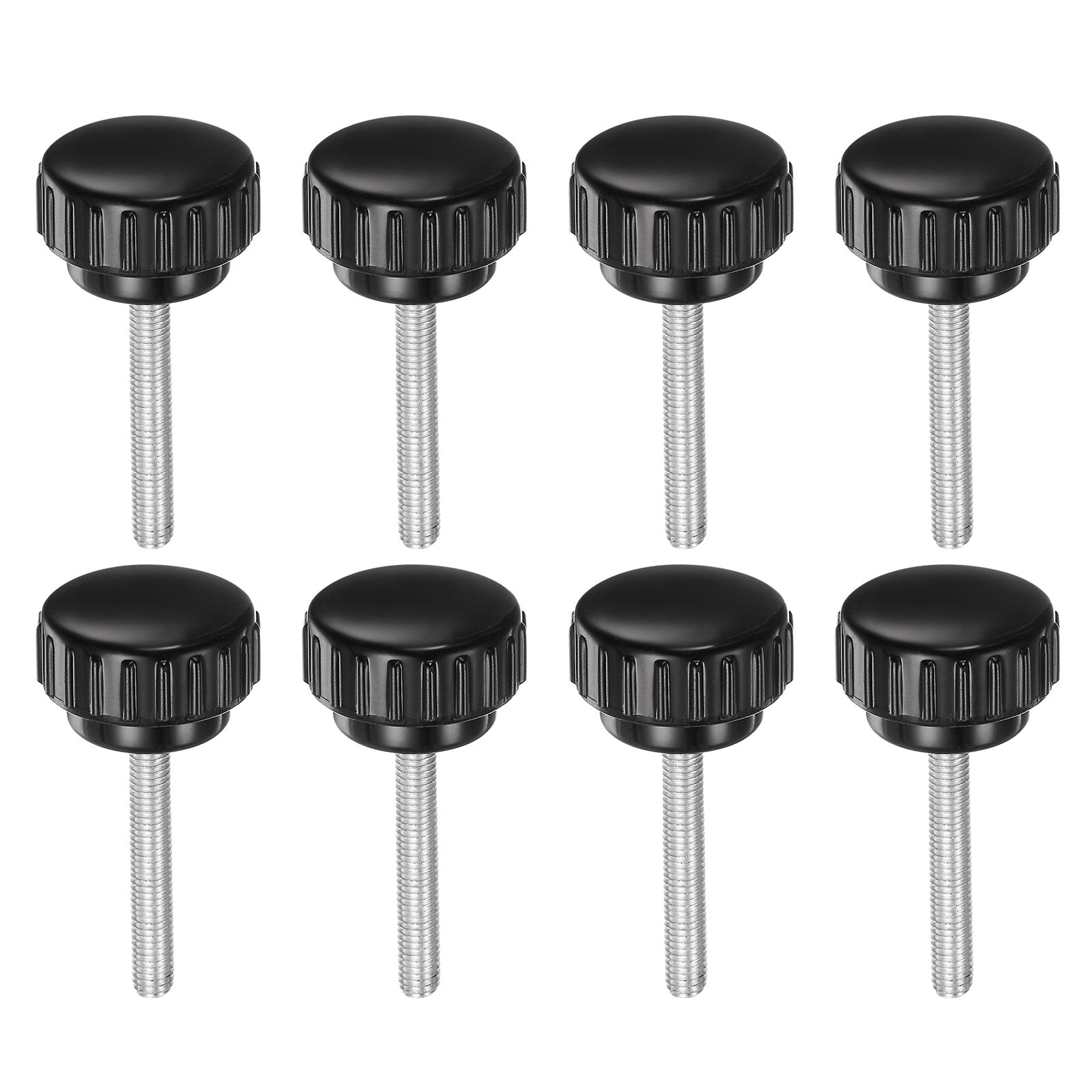 Uxcell 8pcs Knurled Clamping Knobs M5 x 35mm Zinc Plated Carbon Steel ...