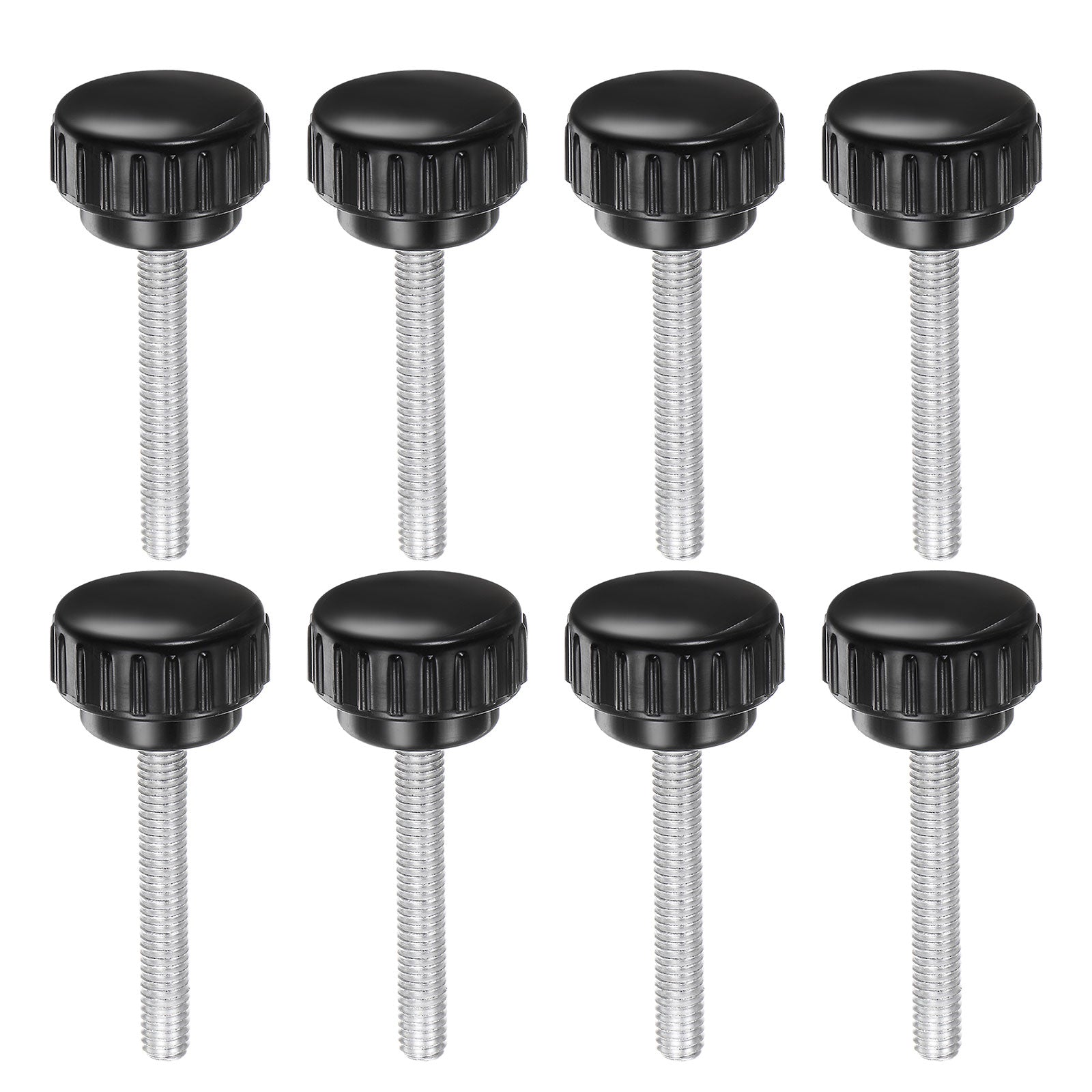 Uxcell 8pcs Knurled Clamping Knobs M6 x 40mm Zinc Plated Carbon Steel ...