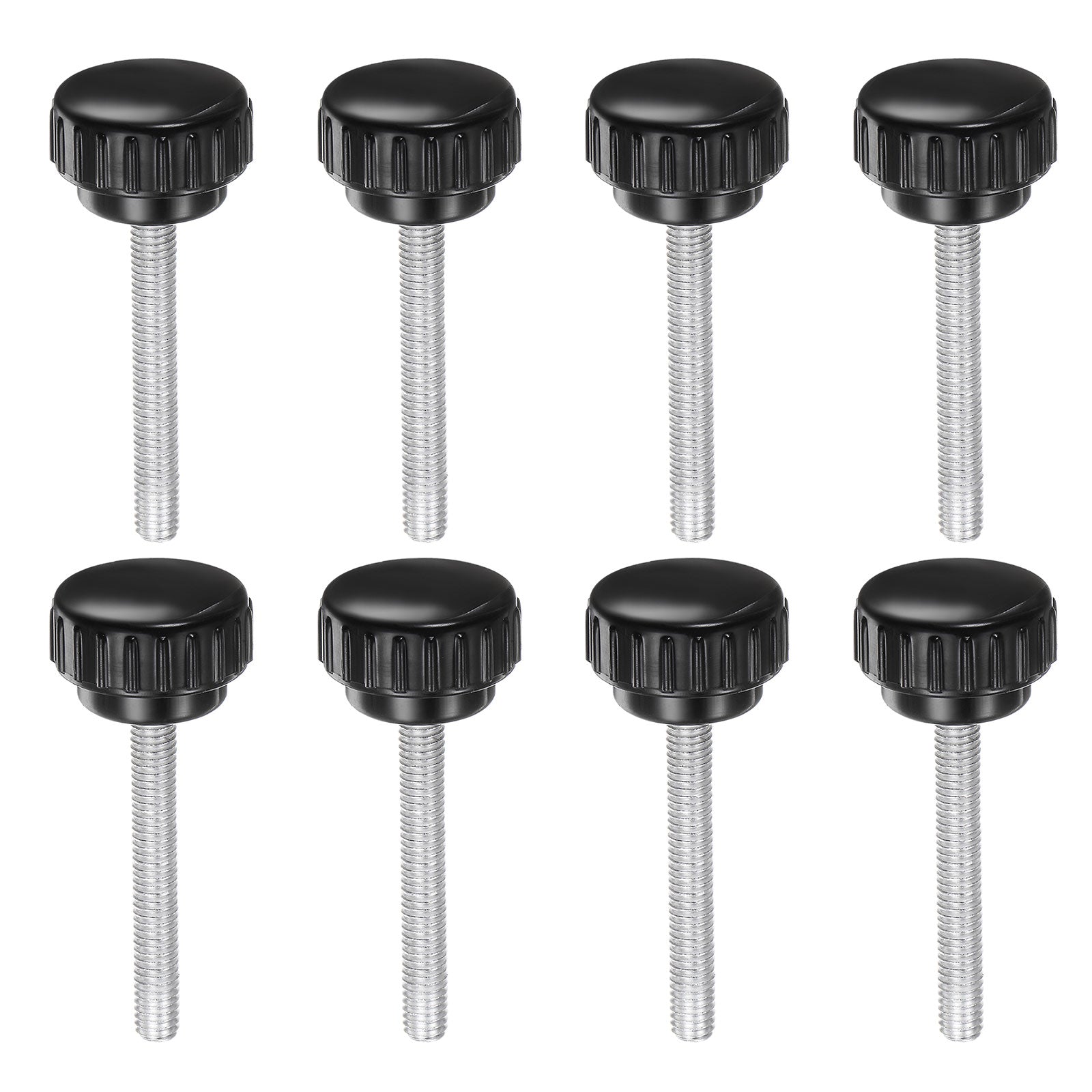 Uxcell 8pcs Knurled Clamping Knobs M6 x 45mm Zinc Plated Carbon Steel ...