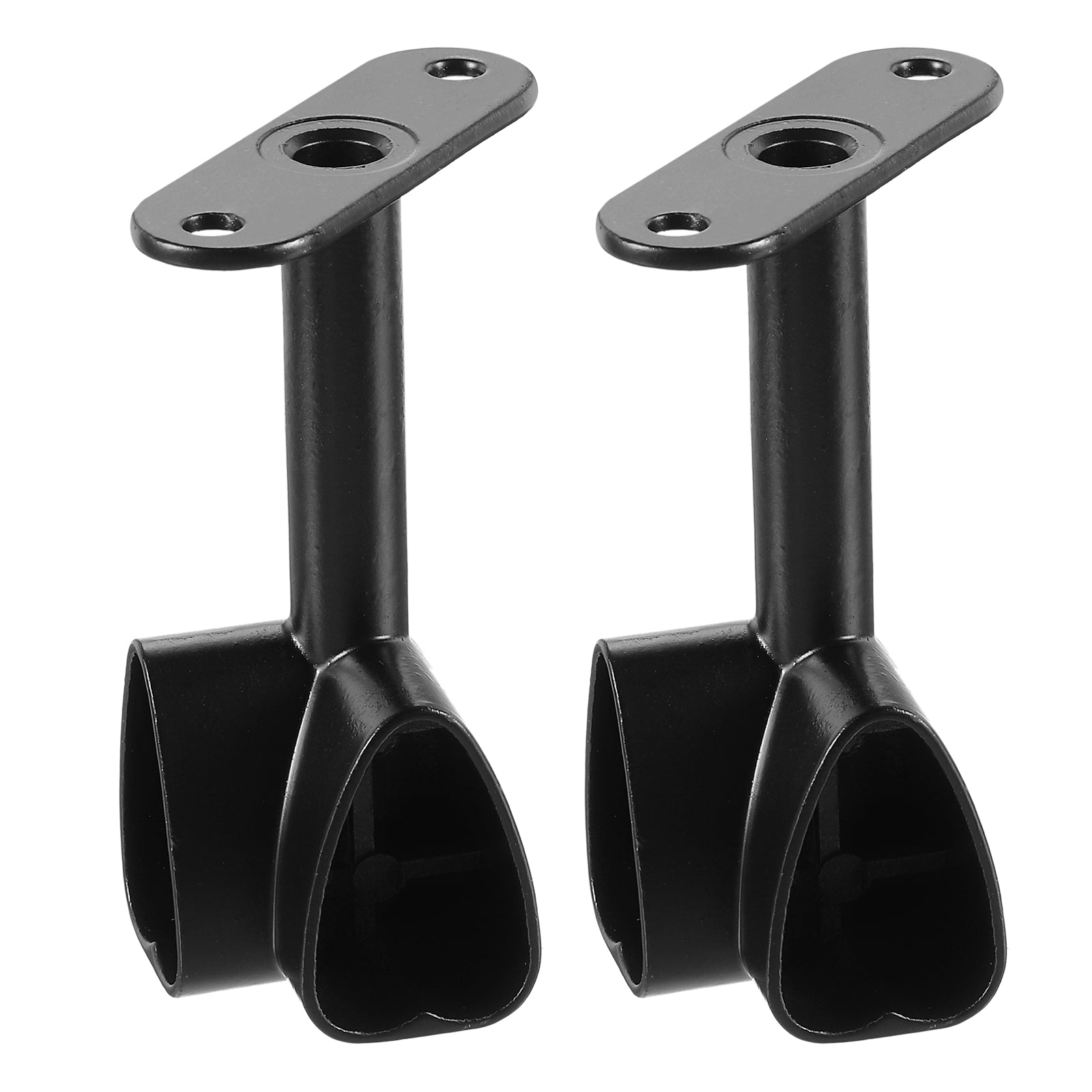 Uxcell 2Pcs 1.22 x 0.79" Closet Rod Support Bracket, Rod Holder for ...