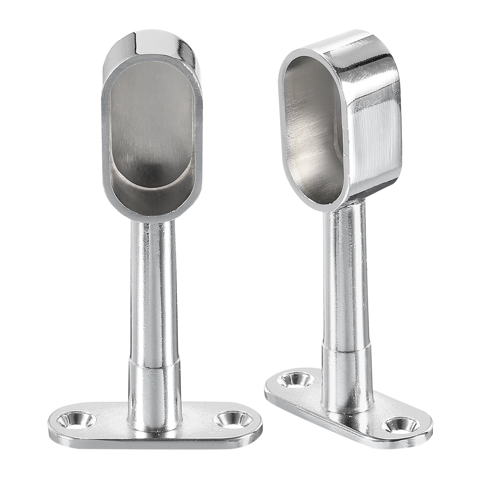 Uxcell 2Pcs 1.26 x 0.63" Closet Rod Support Bracket, Rod Holder for ...