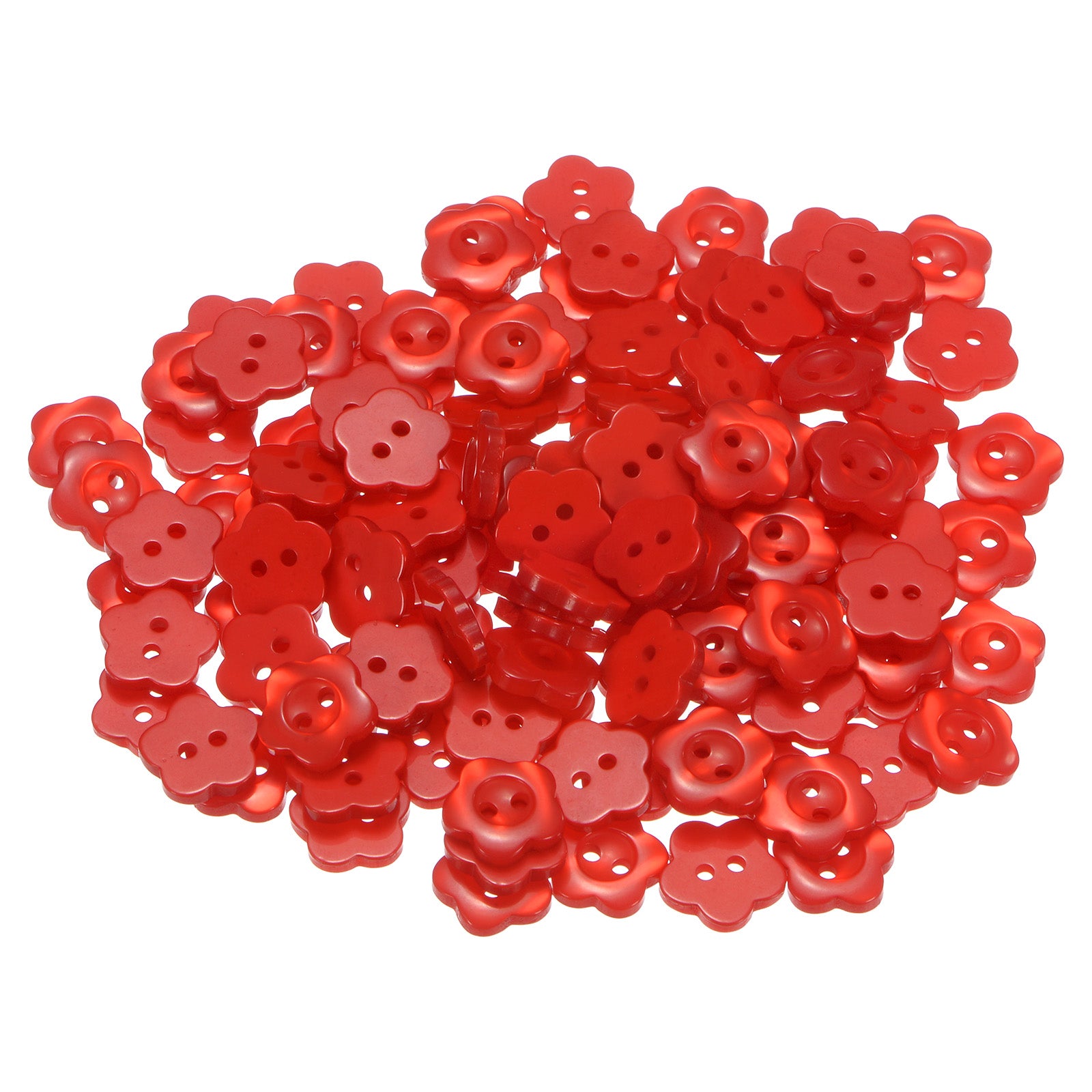 150pcs 20L Flower Sewing Buttons 1/2"(12.5mm) Resin Torx 2-Hole Craft ...