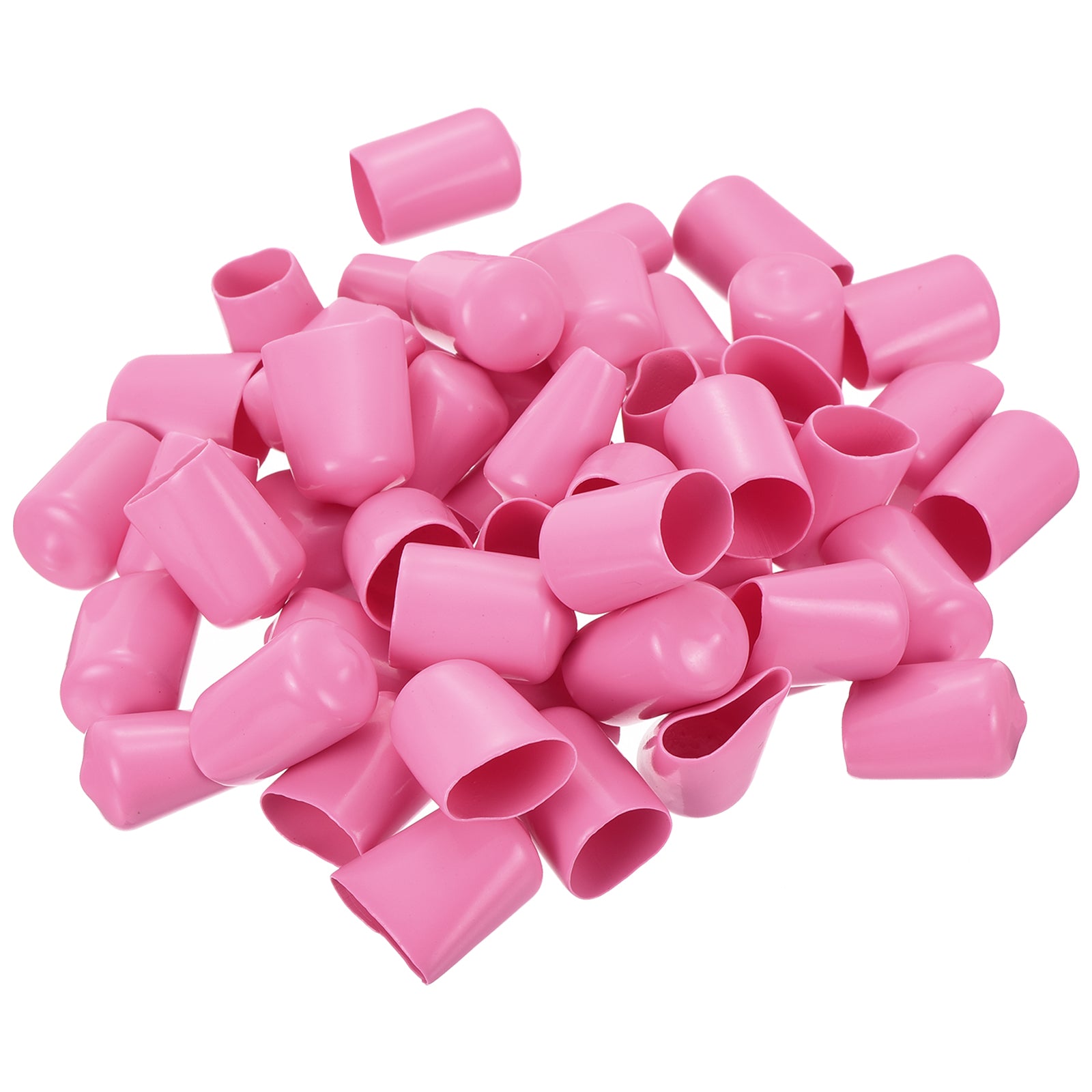 Uxcell 50pcs Rubber End Caps 14mm ID Vinyl PVC Round Tube Bolt Cap ...