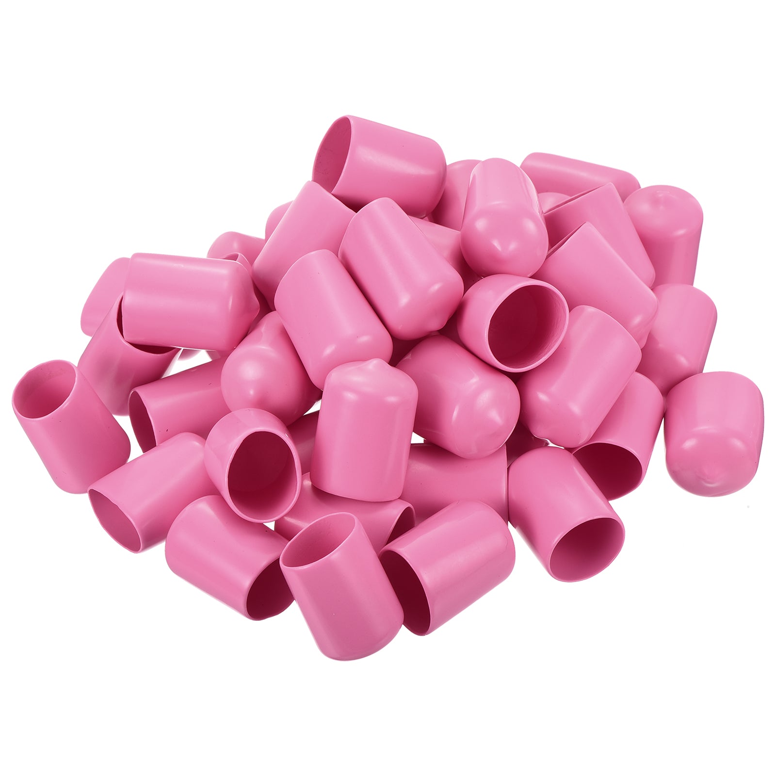 Uxcell 100pcs Rubber End Caps 18mm ID Vinyl PVC Round Tube Bolt Cap ...