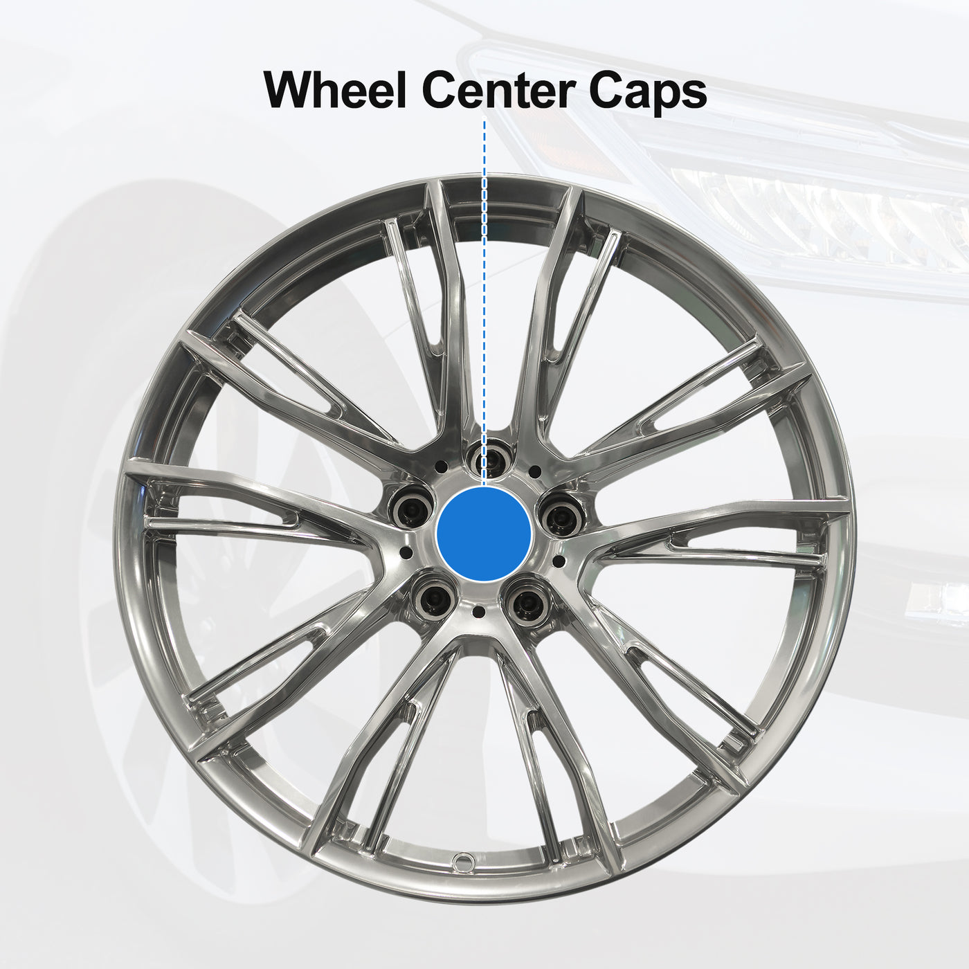 1 Pc Wheel Center Caps Hub Caps Rim Center Caps OD: 68mm/2.68" Covers ...