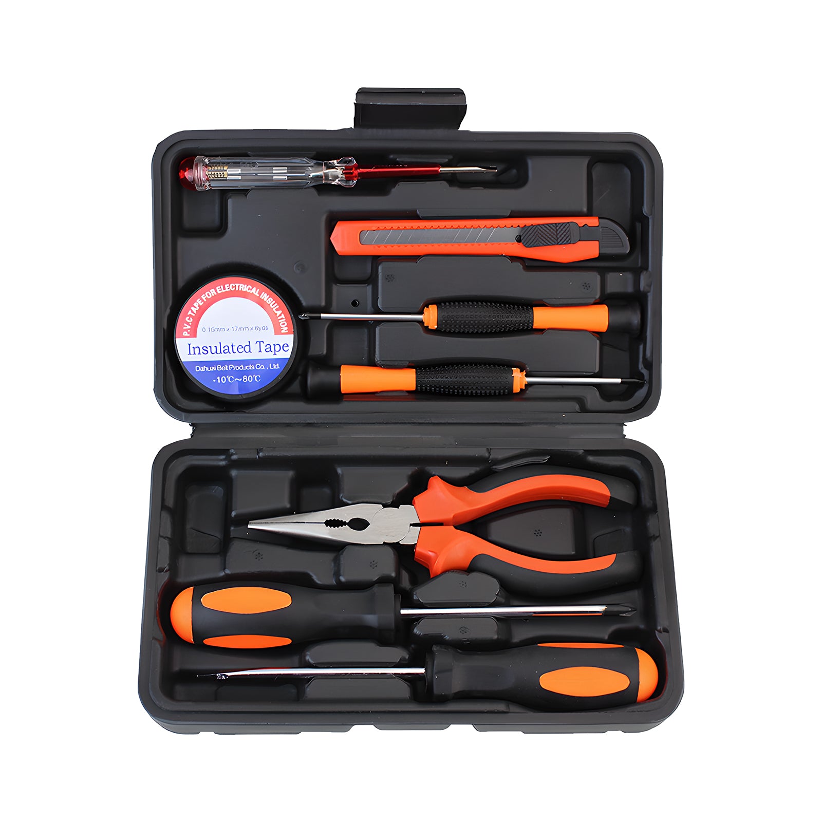 1Set(9PCS) Orange and Black Hardware Tool Set | Harfington