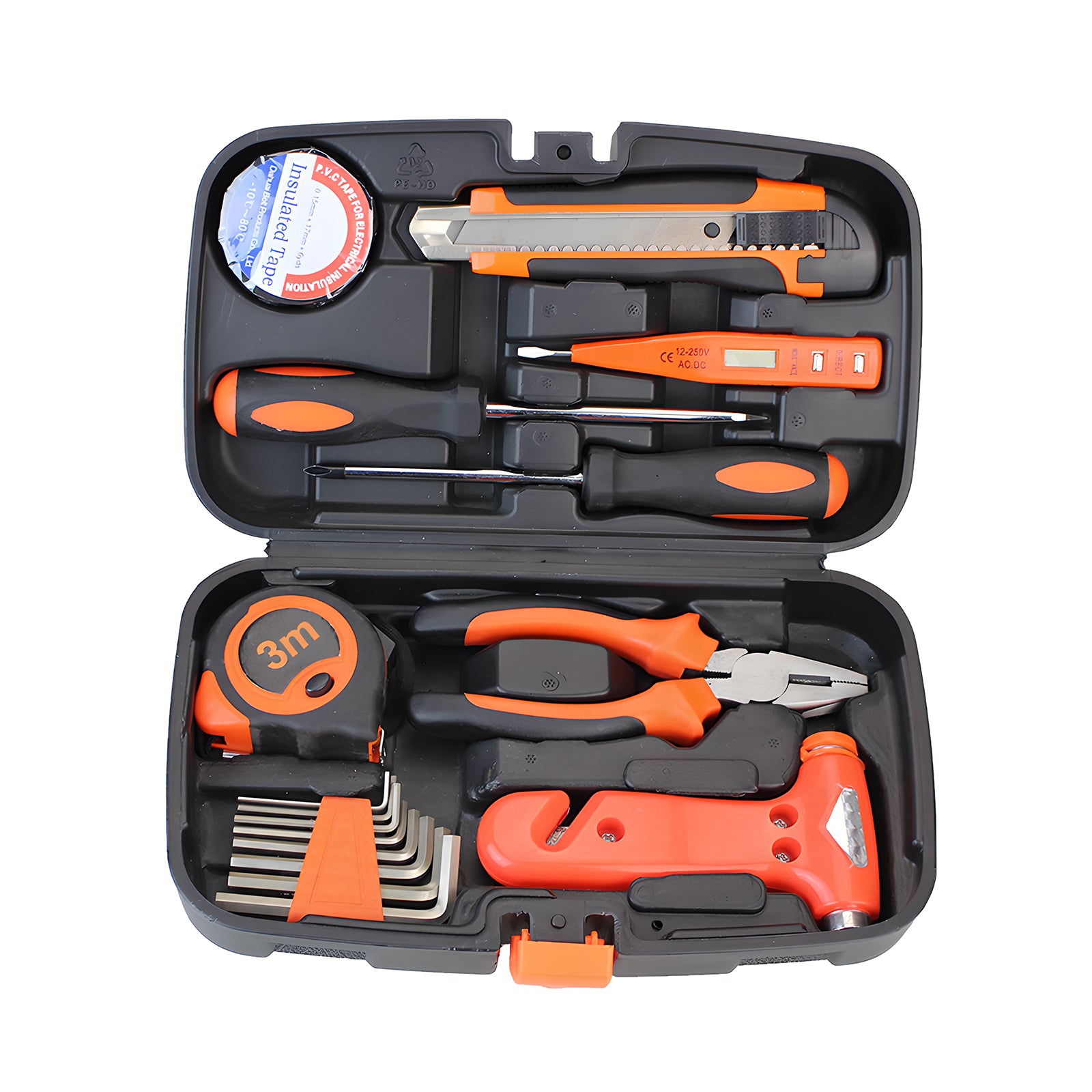 17 PCS Orange and Black Hardware Tool Set(002-3) | Harfington