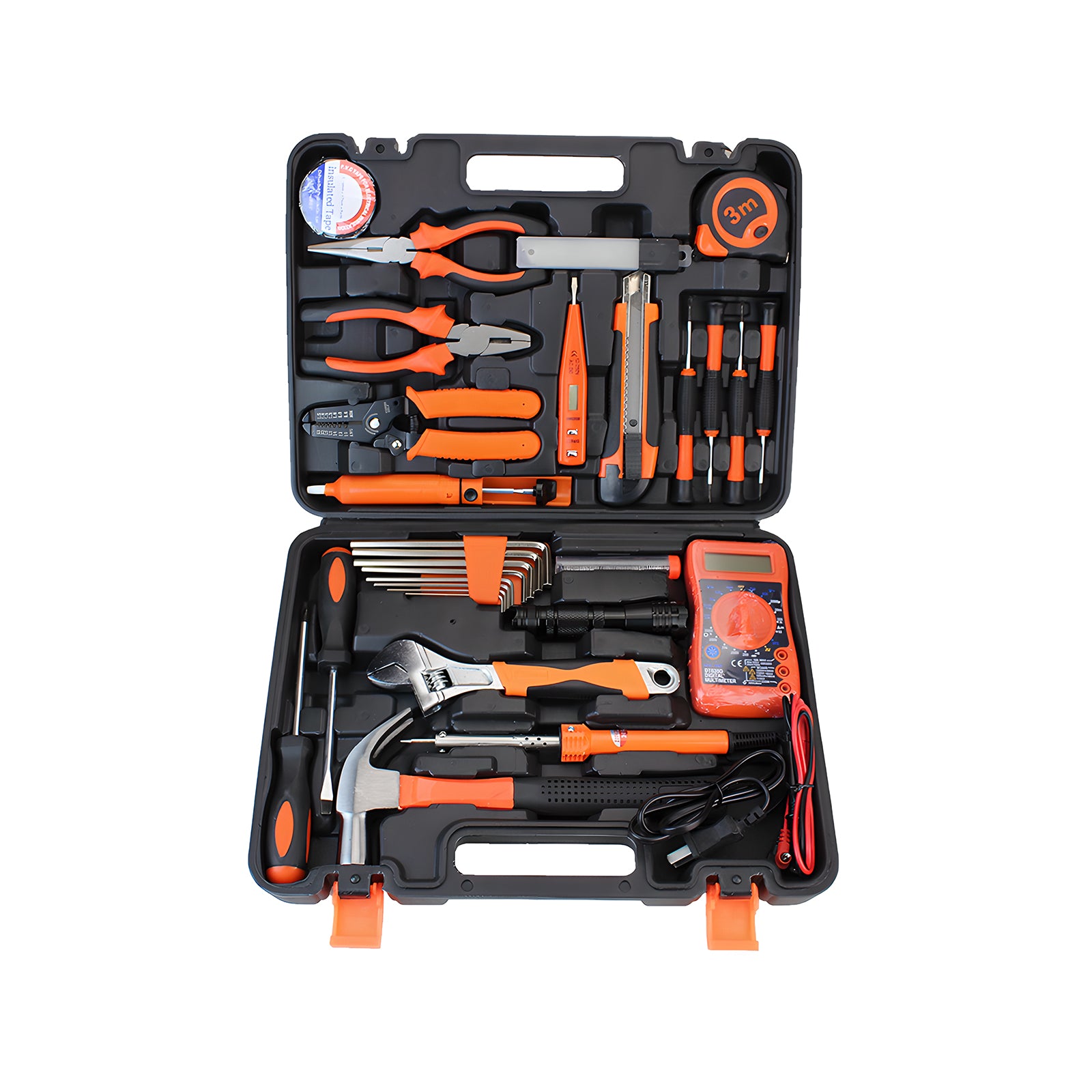 30 PCS Orange and Black Hardware Tool Set | Harfington