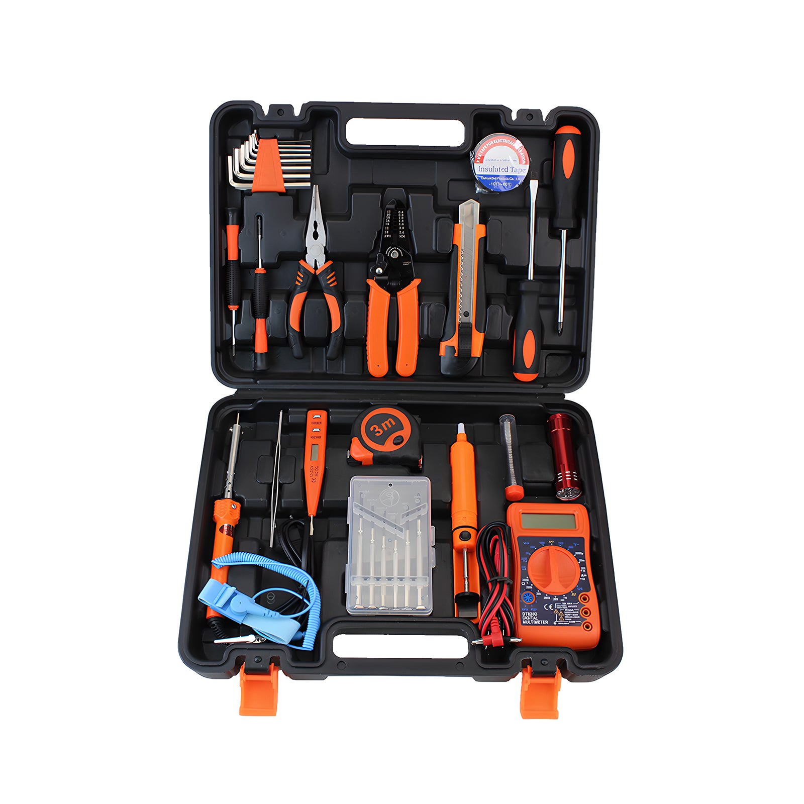 32 PCS Orange and Black Hardware Tool Set | Harfington