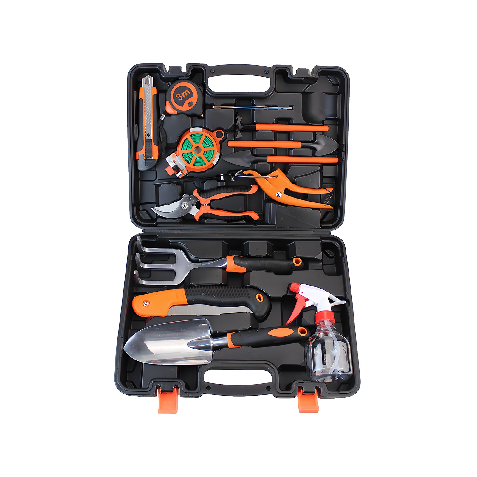 14 PCS Orange and Black Hardware Tool Set | Harfington