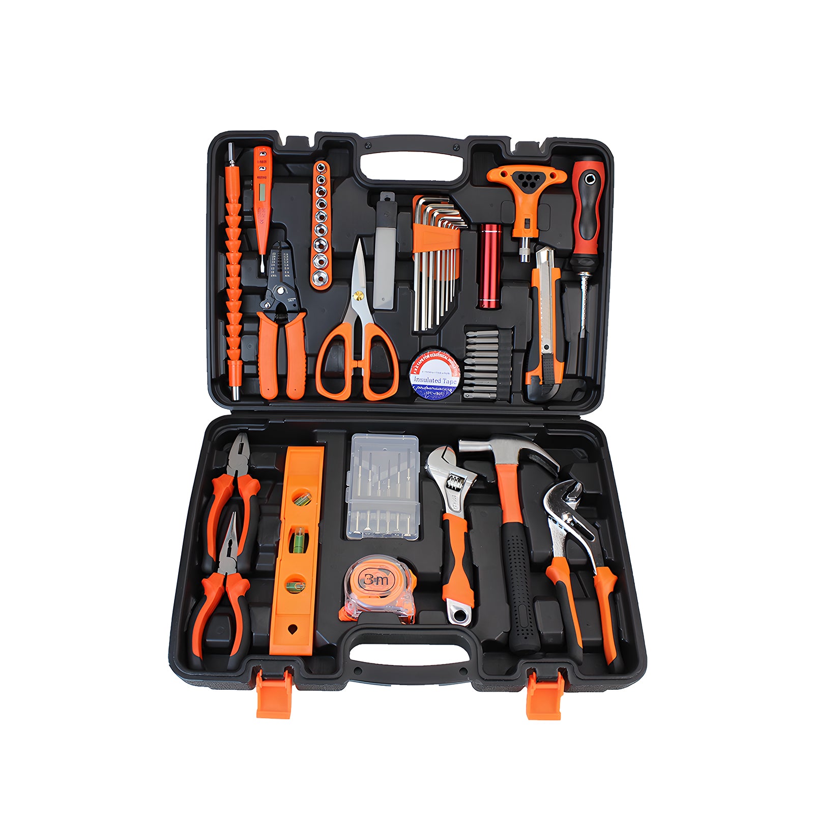 51 PCS Orange and Black Hardware Tool Set | Harfington