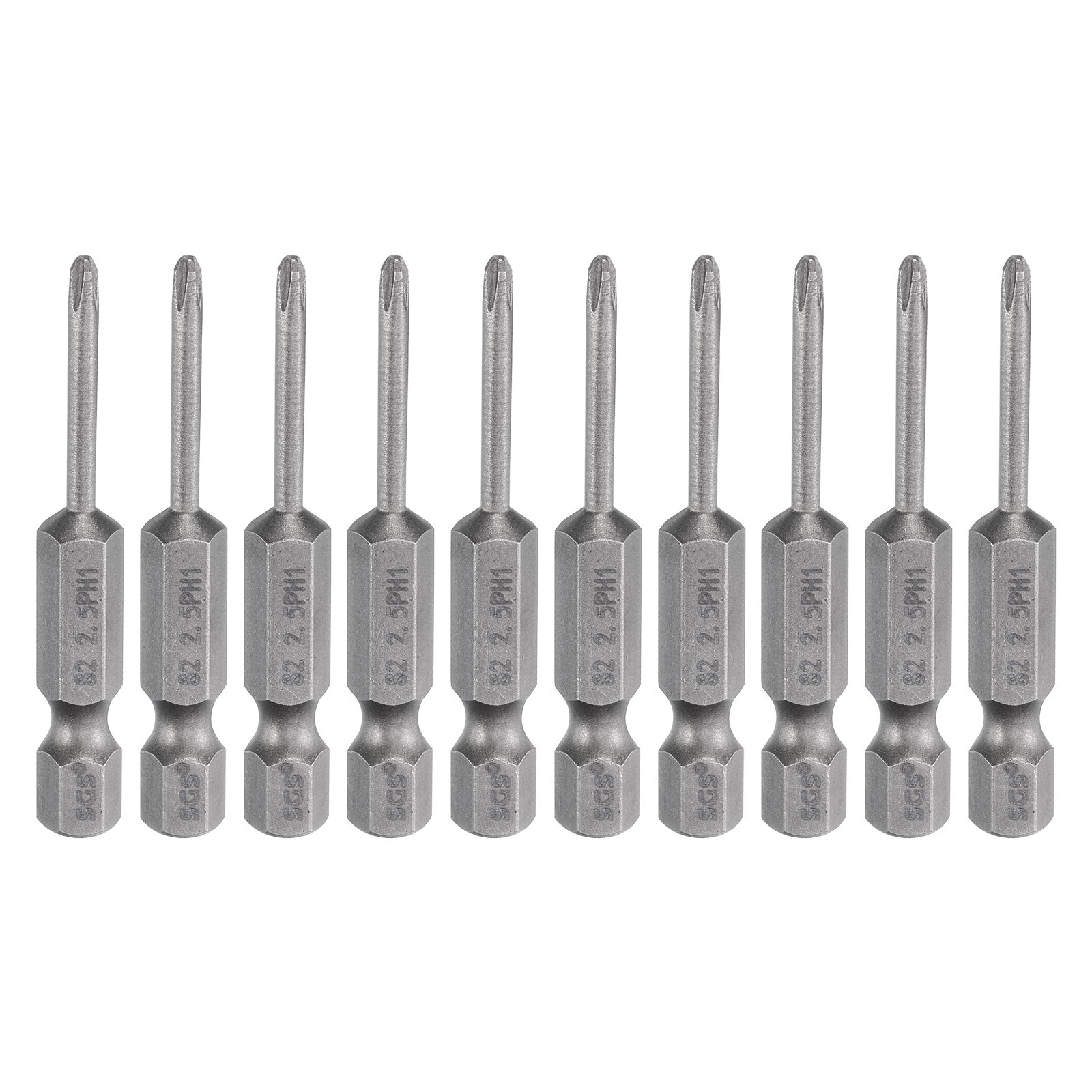 10pcs Magnetic Phillips Screwdriver Bit PH1 1/4" Hex Shank 50mm Long 2 ...