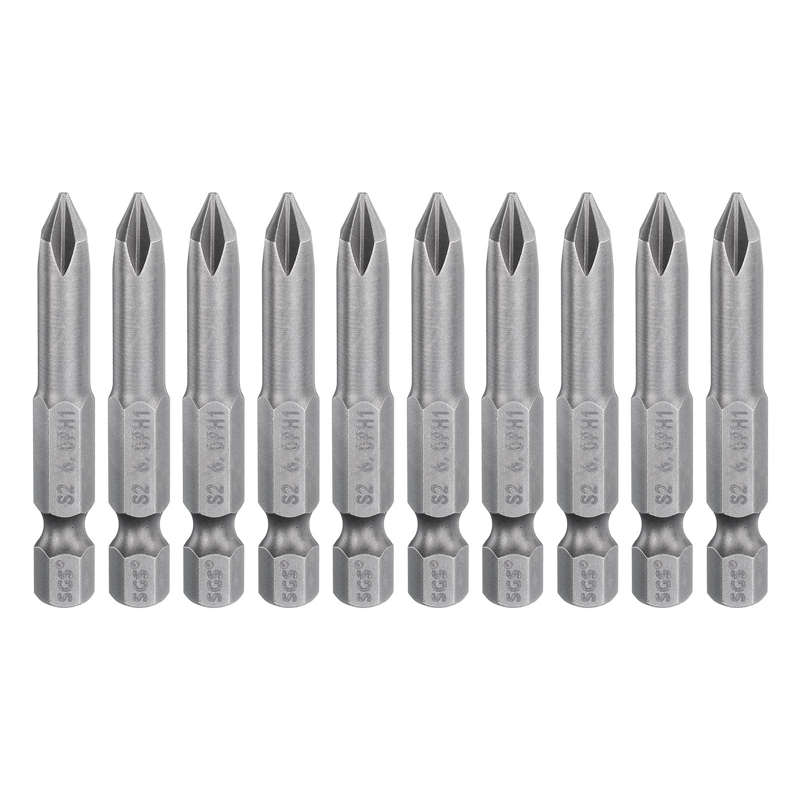 10pcs Magnetic Phillips Screwdriver Bit PH1 1/4" Hex Shank 50mm Long ...