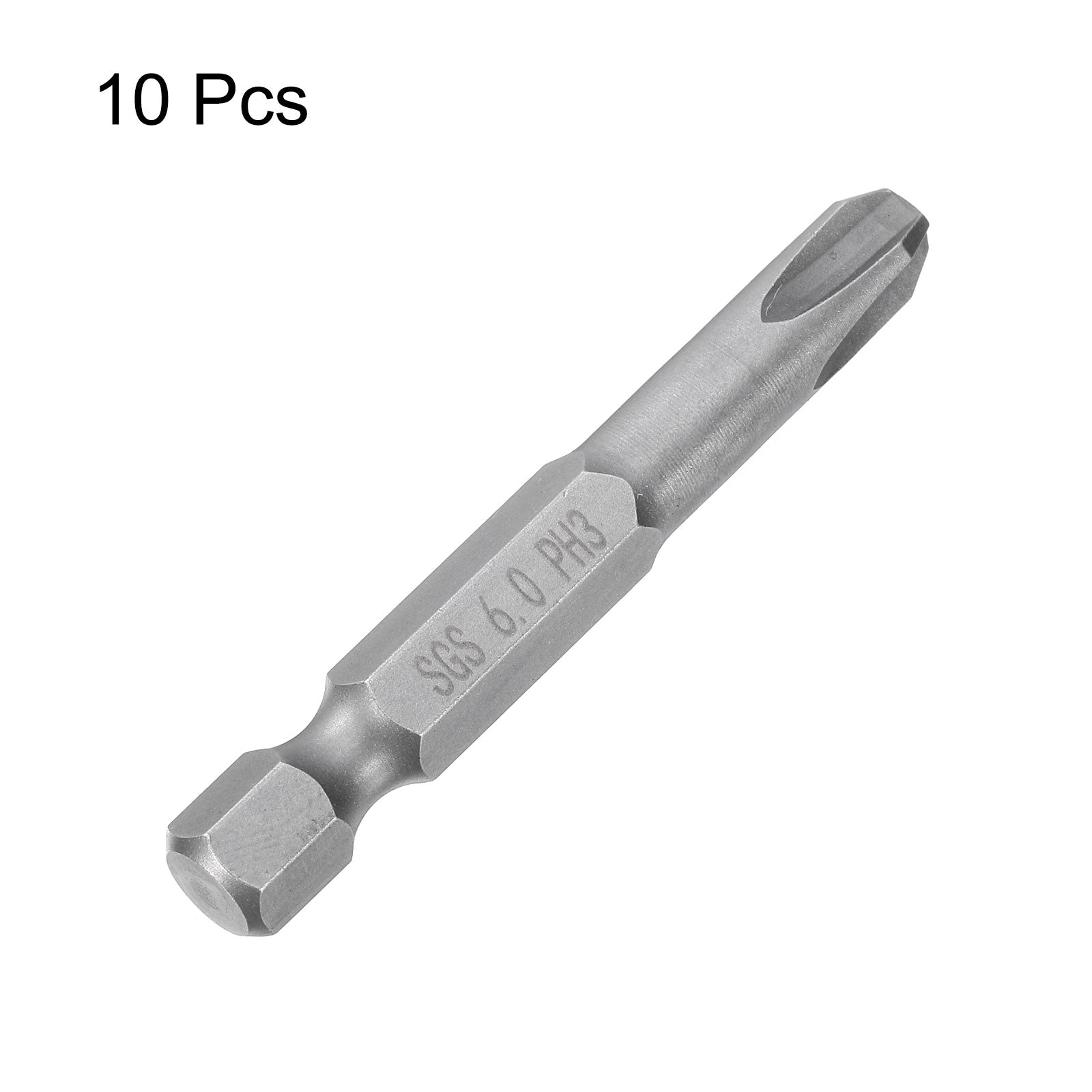 10pcs Magnetic Phillips Screwdriver Bit PH3 1/4" Hex Shank 50mm Long ...