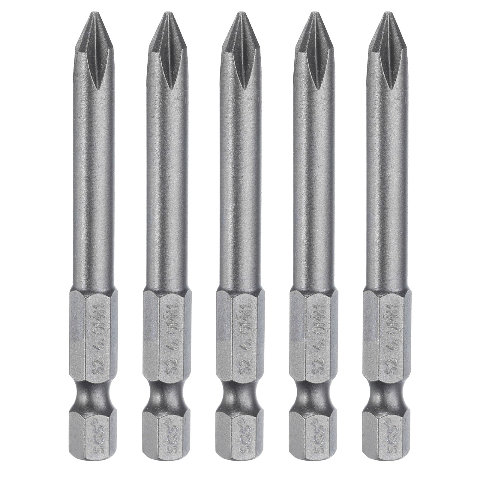 5pcs Magnetic Phillips Screwdriver Bit PH1 1/4" Hex Shank 65mm Long 6mm ...