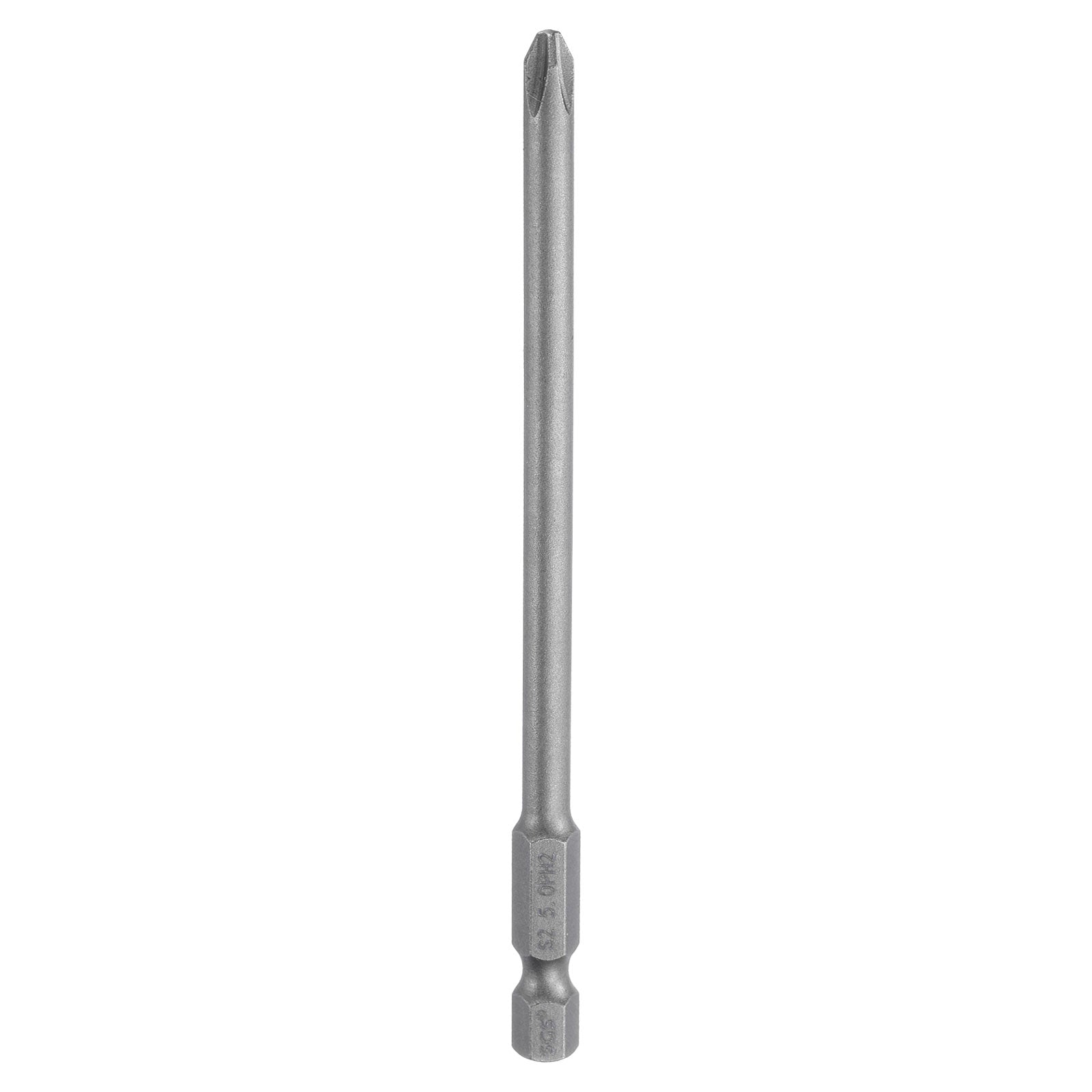 Magnetic Phillips Screwdriver Bit PH2 1/4" Hex Shank 100mm Long 5mm Rod ...