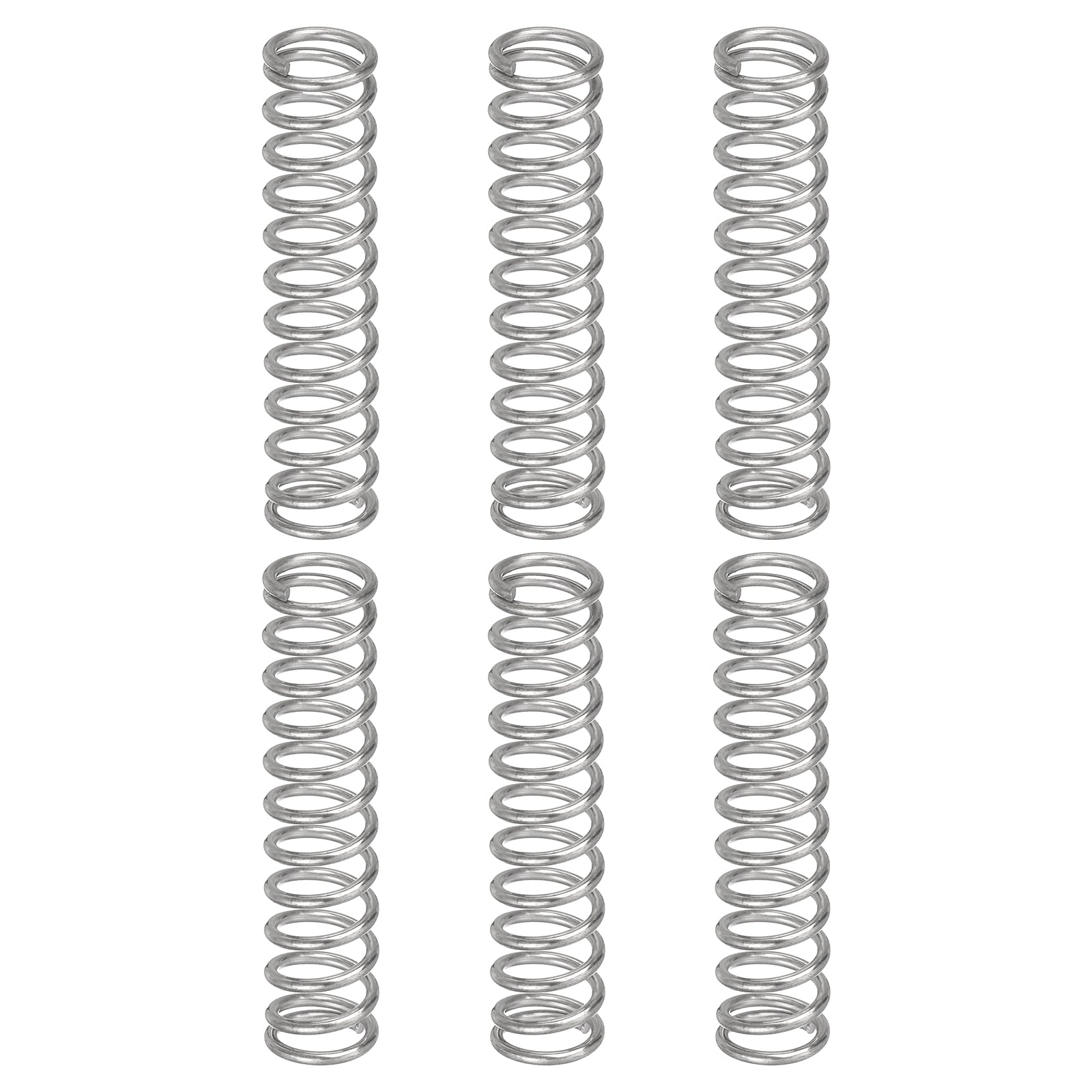 Uxcell 6Pcs 304 Stainless Steel Compression Springs, 1mm x 8mm x 50mm ...