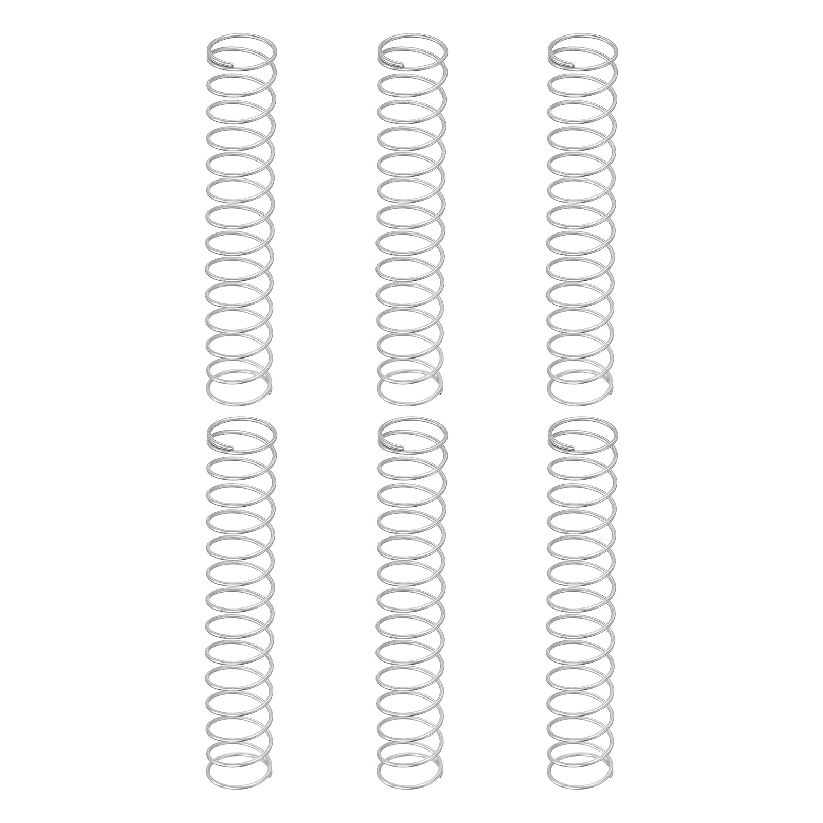 Uxcell 6Pcs 304 Stainless Steel Compression Springs, 1mm x 15mm x 90mm ...