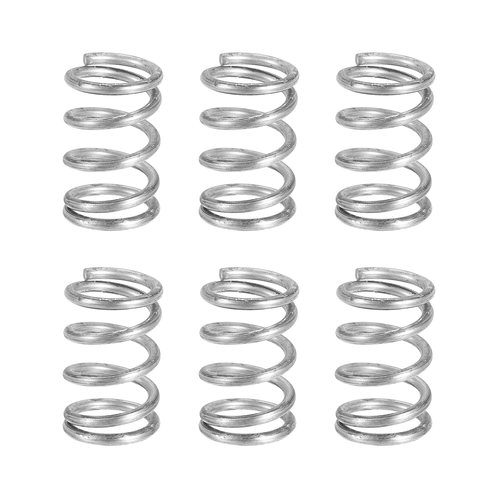 Uxcell 6Pcs 304 Stainless Steel Compression Springs, 1.6mm x 13mm x ...