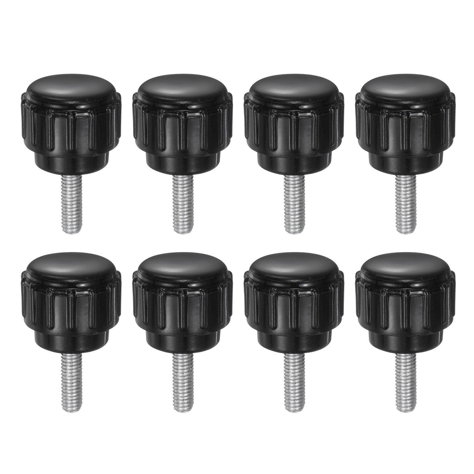 Uxcell 8pcs Knurled Clamping Knobs M3 x 10mm Zinc Plated Carbon Steel ...