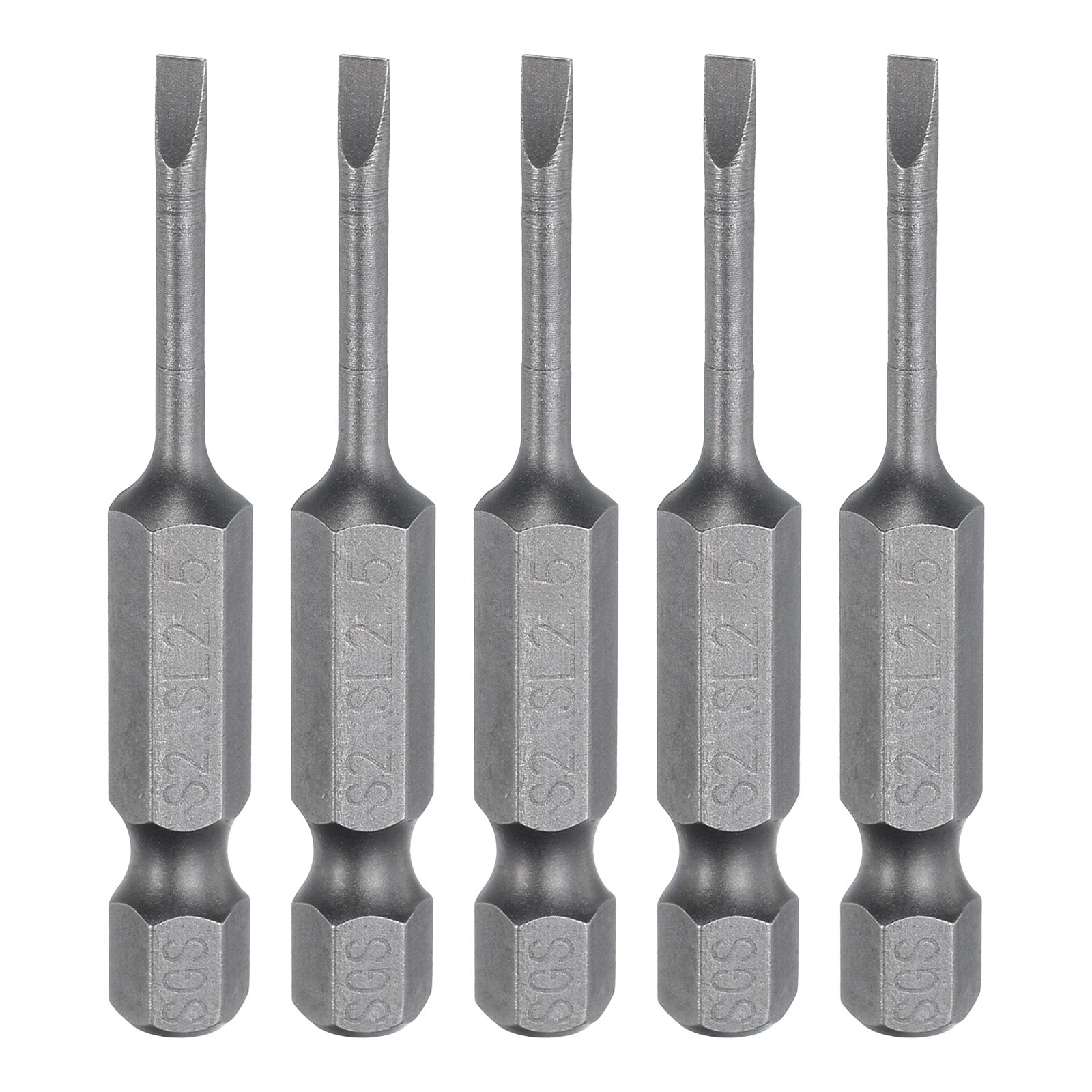 5pcs SL2.5 Magnetic Slotted Screwdriver Bits 2.5mm Flat Head ...
