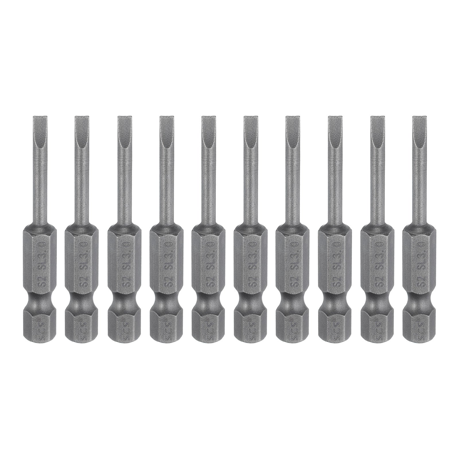 10pcs SL3 Magnetic Slotted Screwdriver Bits 3mm Flat Head Screwdriver ...