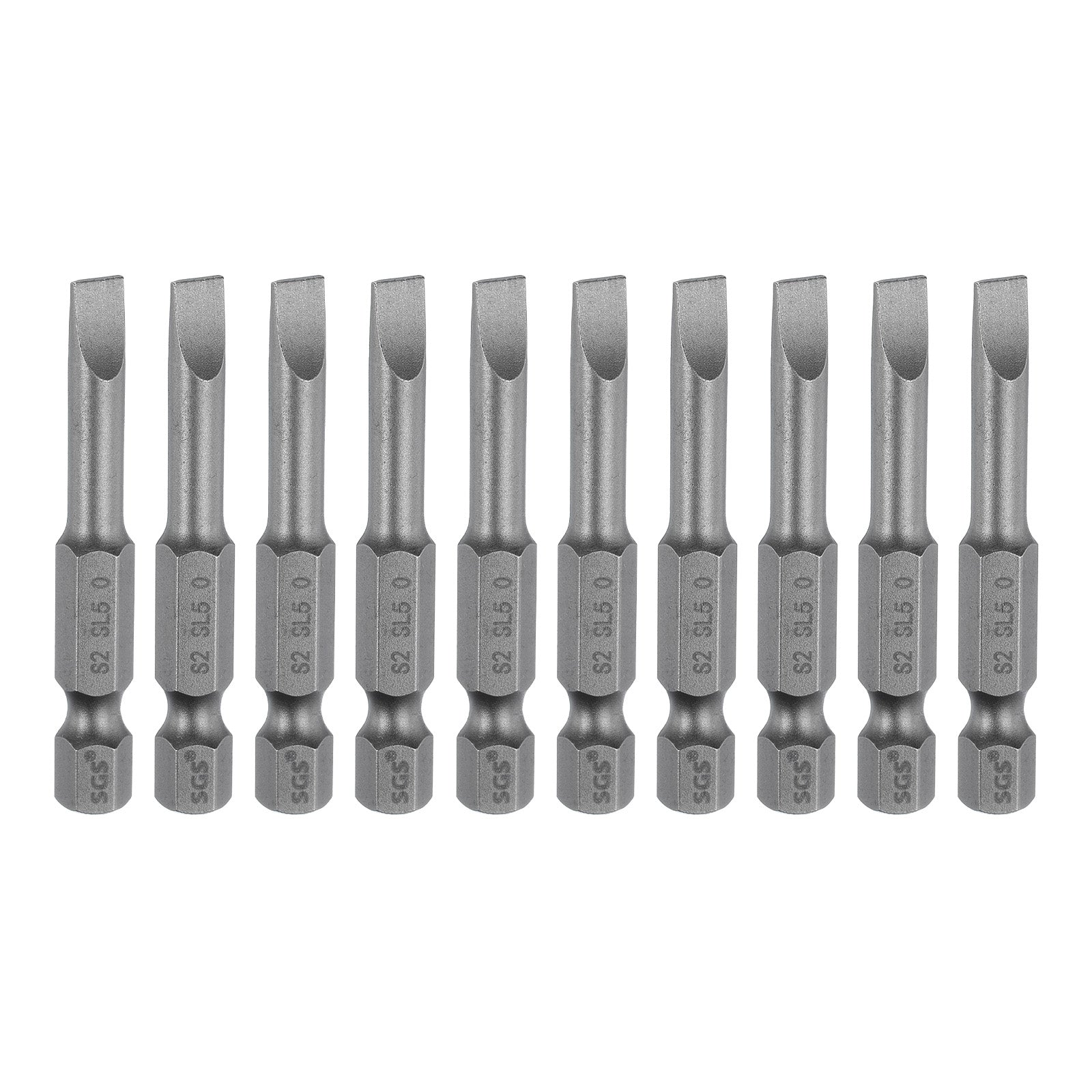 10pcs SL5 Magnetic Slotted Screwdriver Bits 5mm Flat Head Screwdriver ...