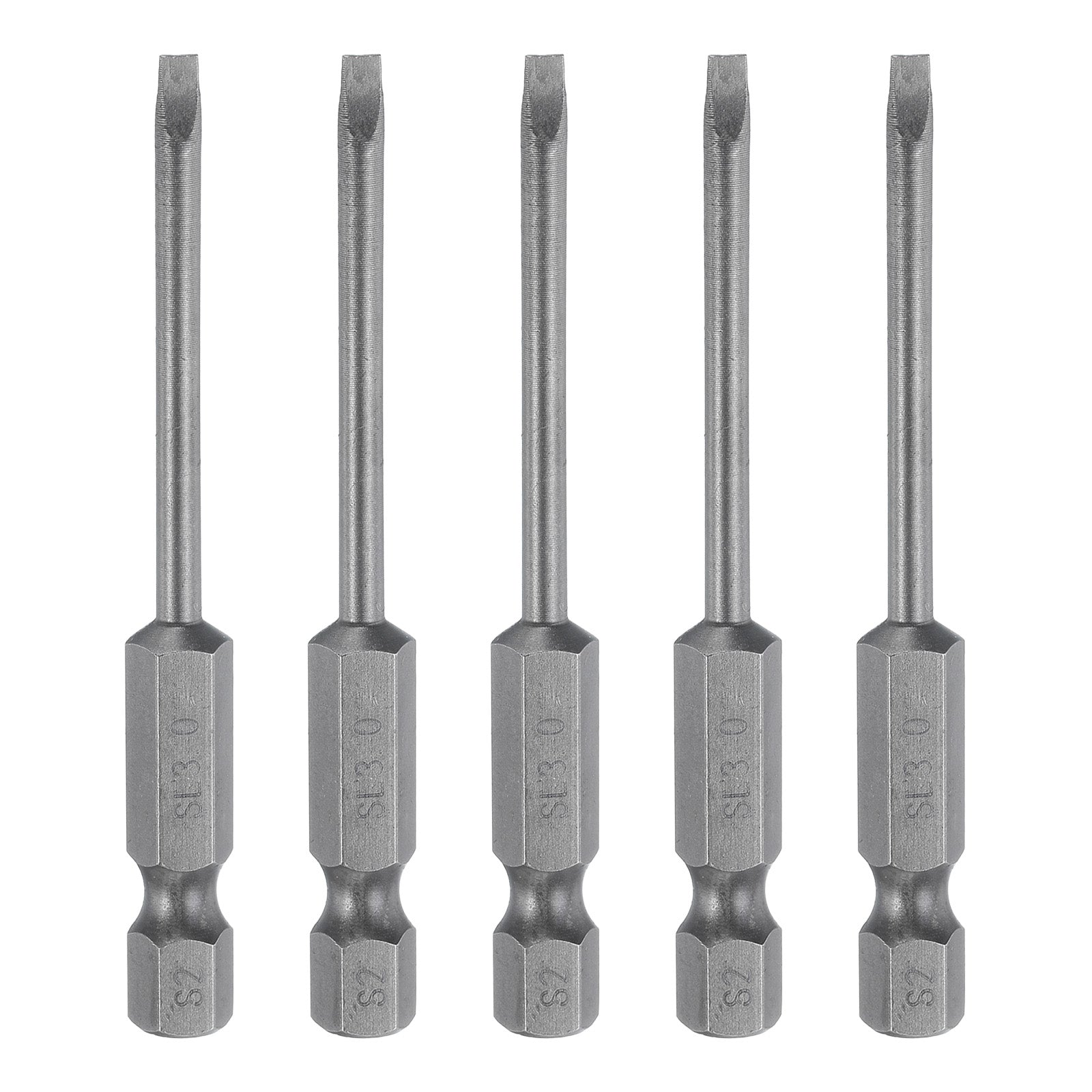 5pcs SL3 Magnetic Slotted Screwdriver Bits 3mm Flat Head Screwdriver ...
