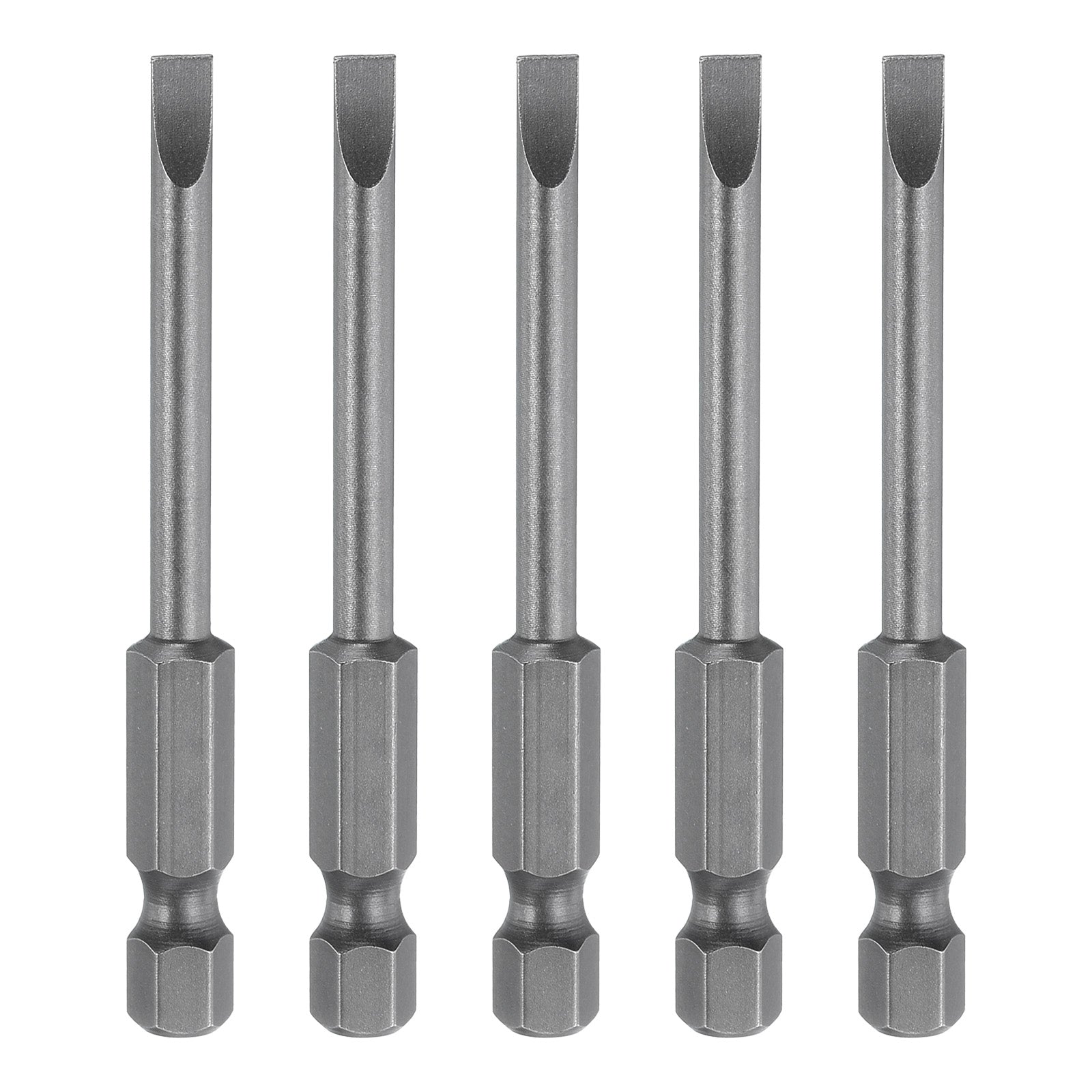5pcs SL4 Magnetic Slotted Screwdriver Bits 4mm Flat Head Screwdriver ...