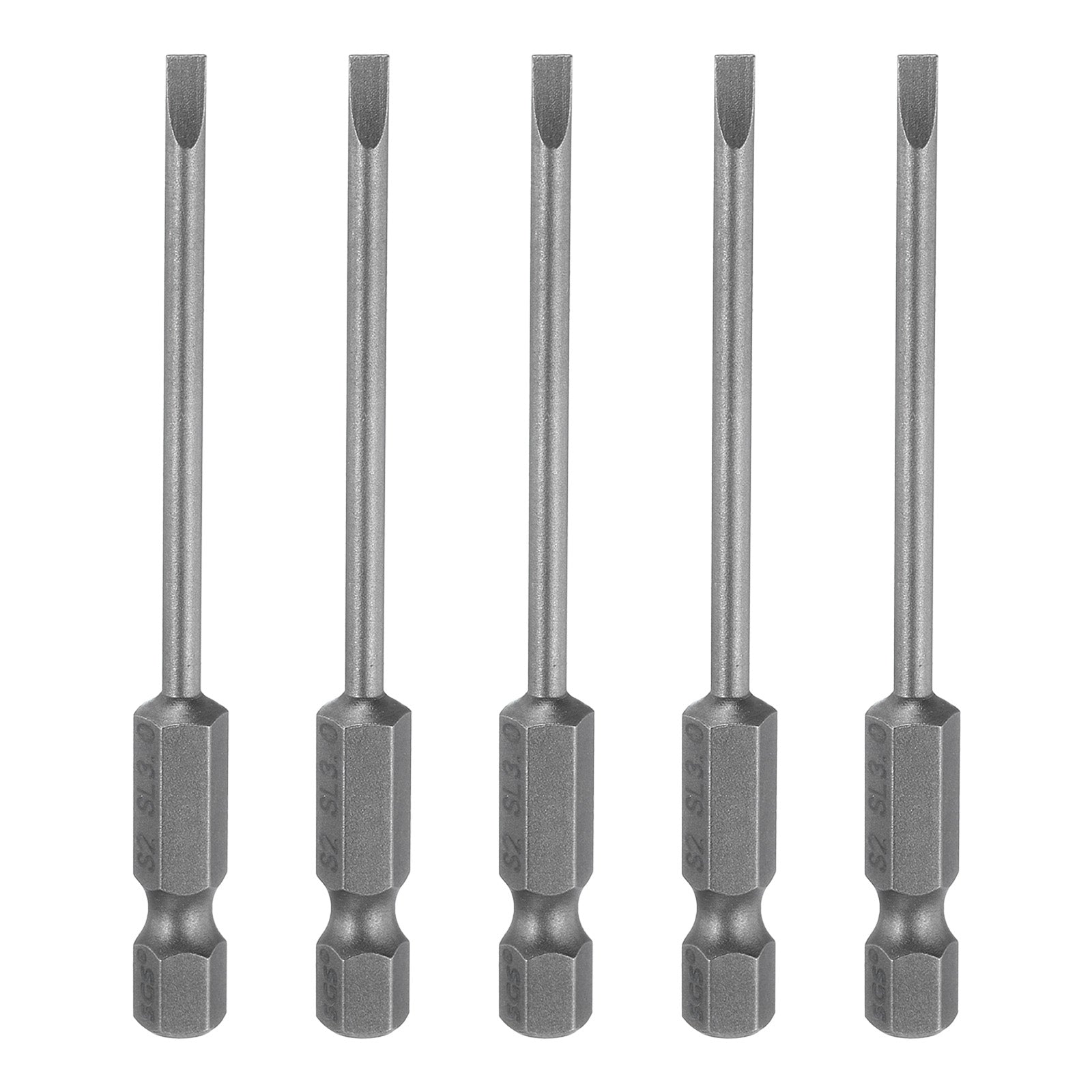 5pcs SL3 Magnetic Slotted Screwdriver Bits 3mm Flat Head Screwdriver ...
